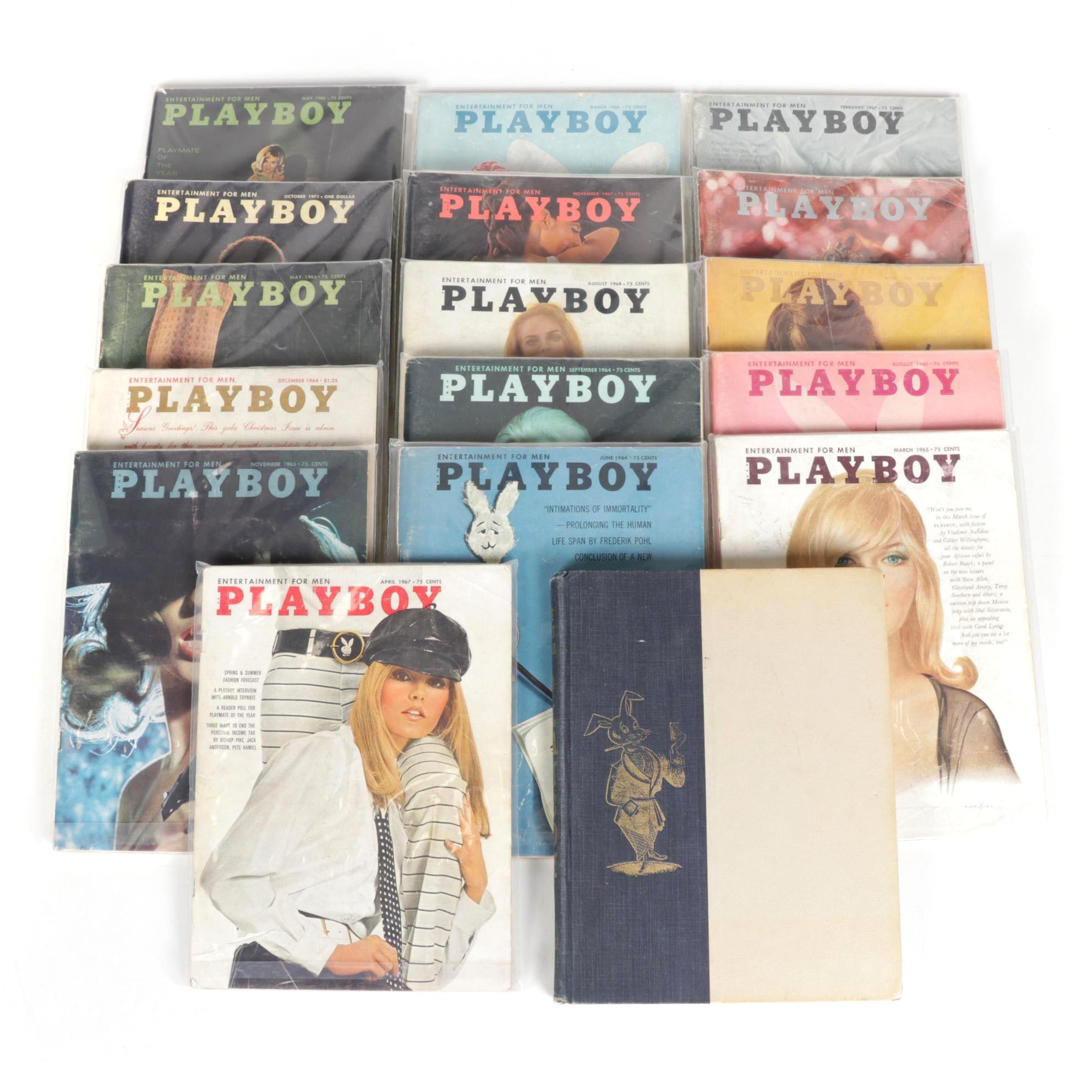 1954 "The Best From Playboy" Hardcover Book and Sixteen 1960s Issues of "Playboy | EBTH