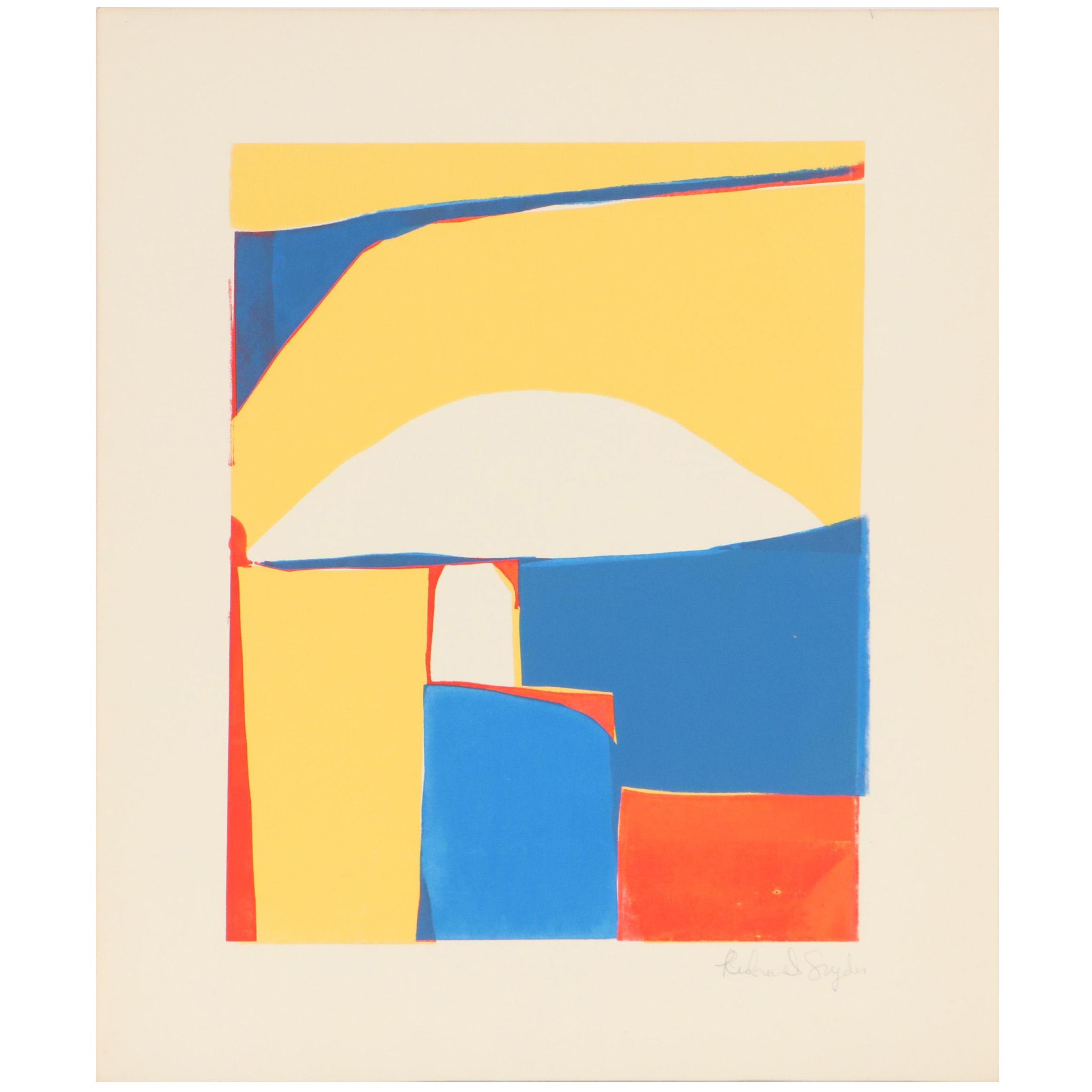 Richard Snyder Abstract Serigraph, Circa 1980 | EBTH