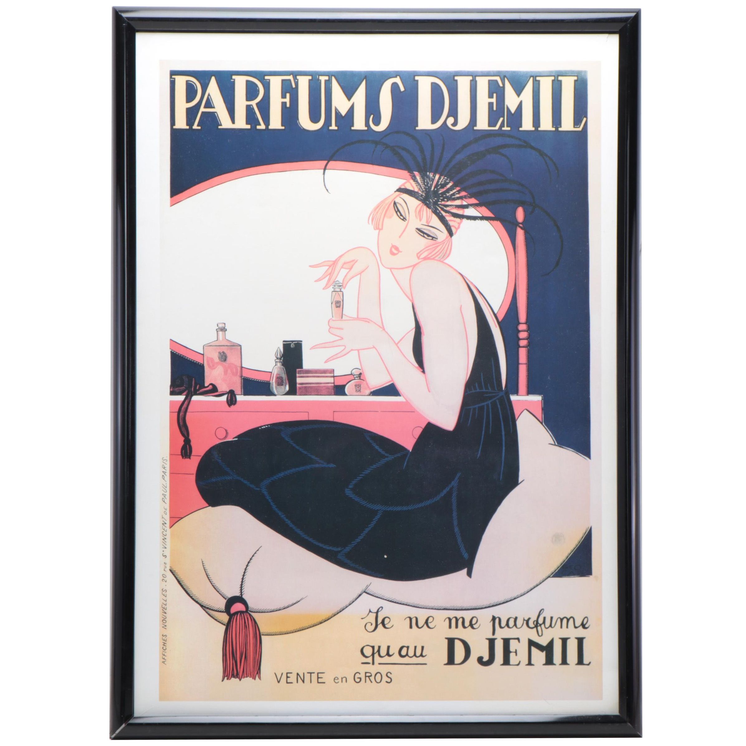 Offset Lithograph Poster "Parfums Djemil" | EBTH