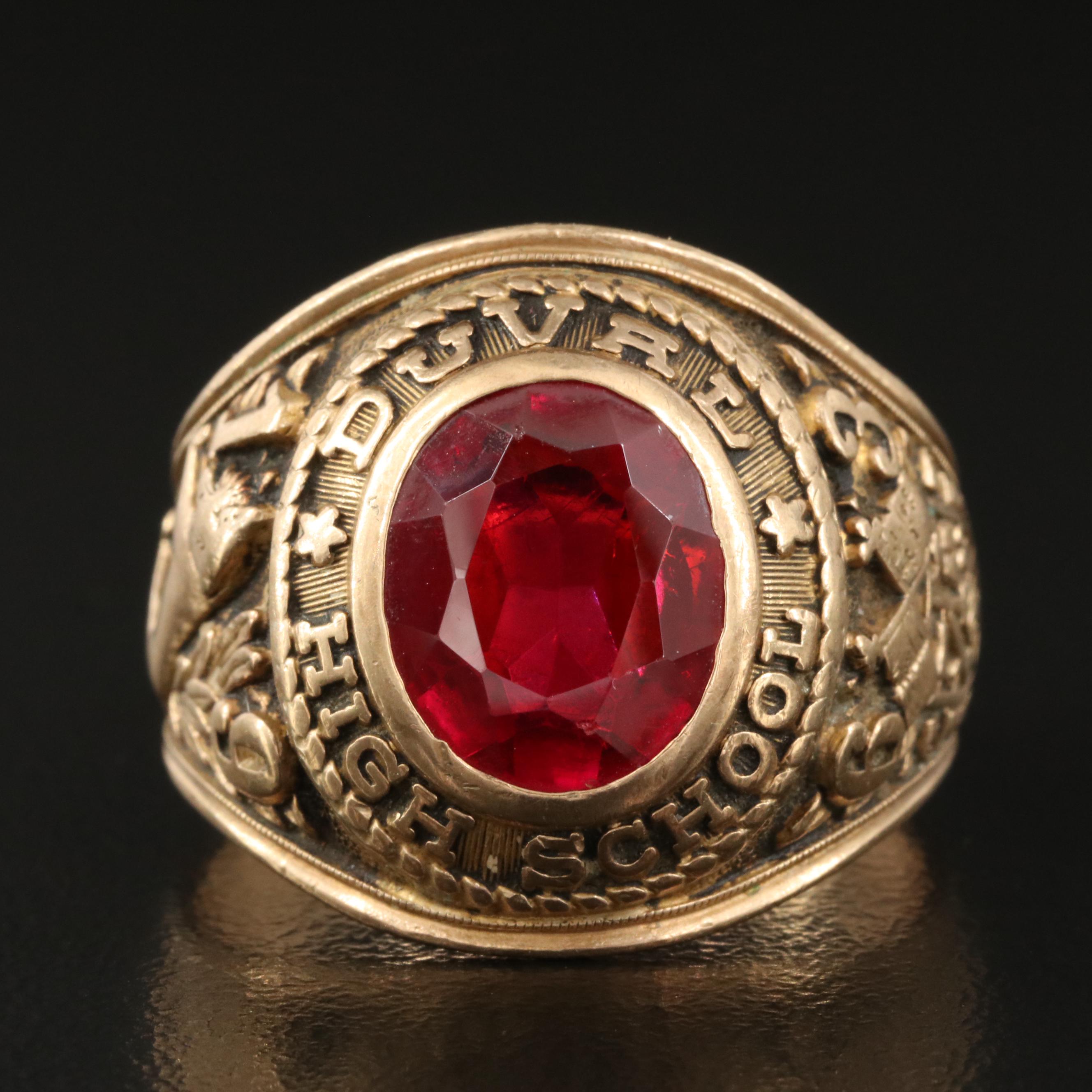 Circa 1963 Ruby Duval High School Class Ring | EBTH