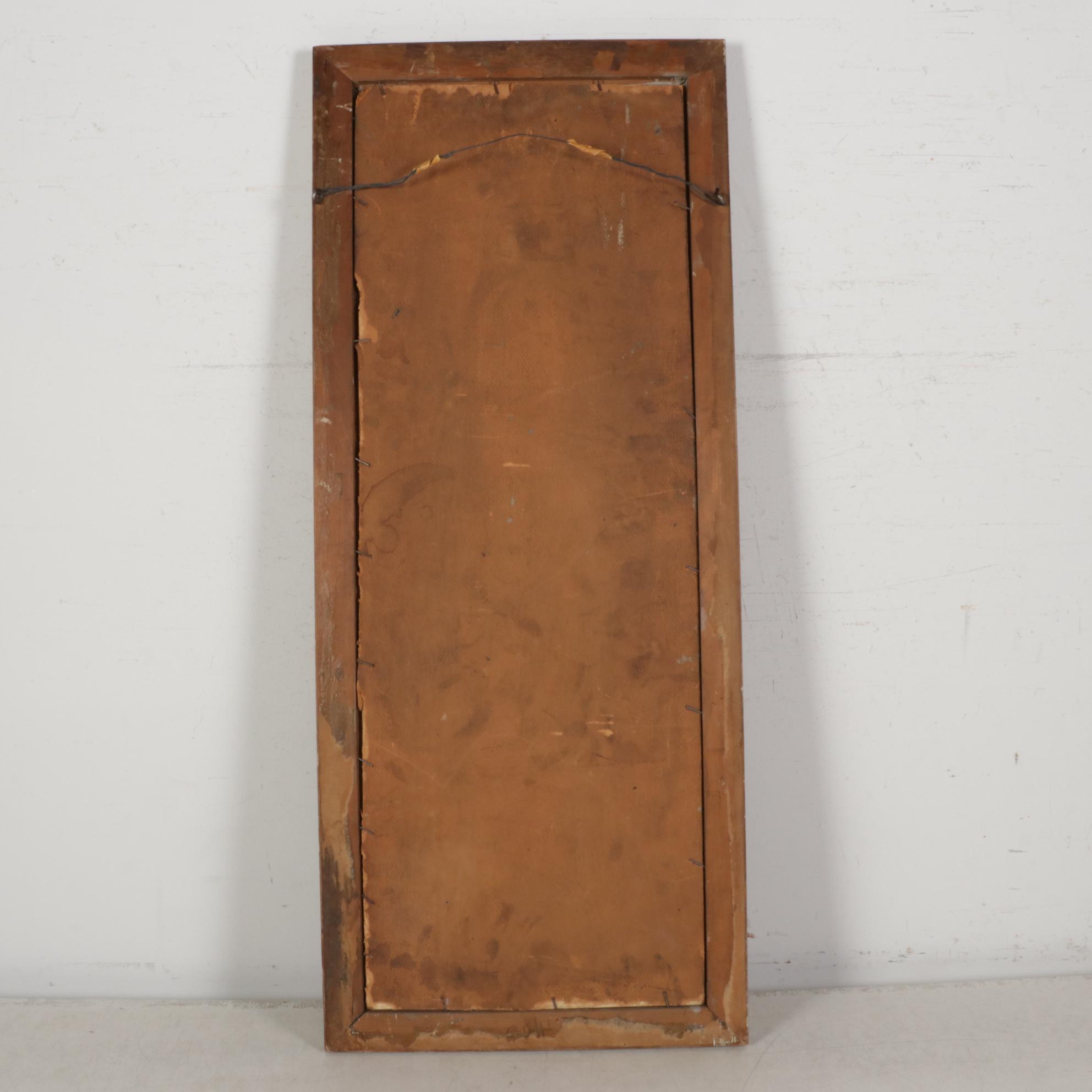 Leon Lippert Oil Painting of Woman Standing at Mirror, Early 20th ...