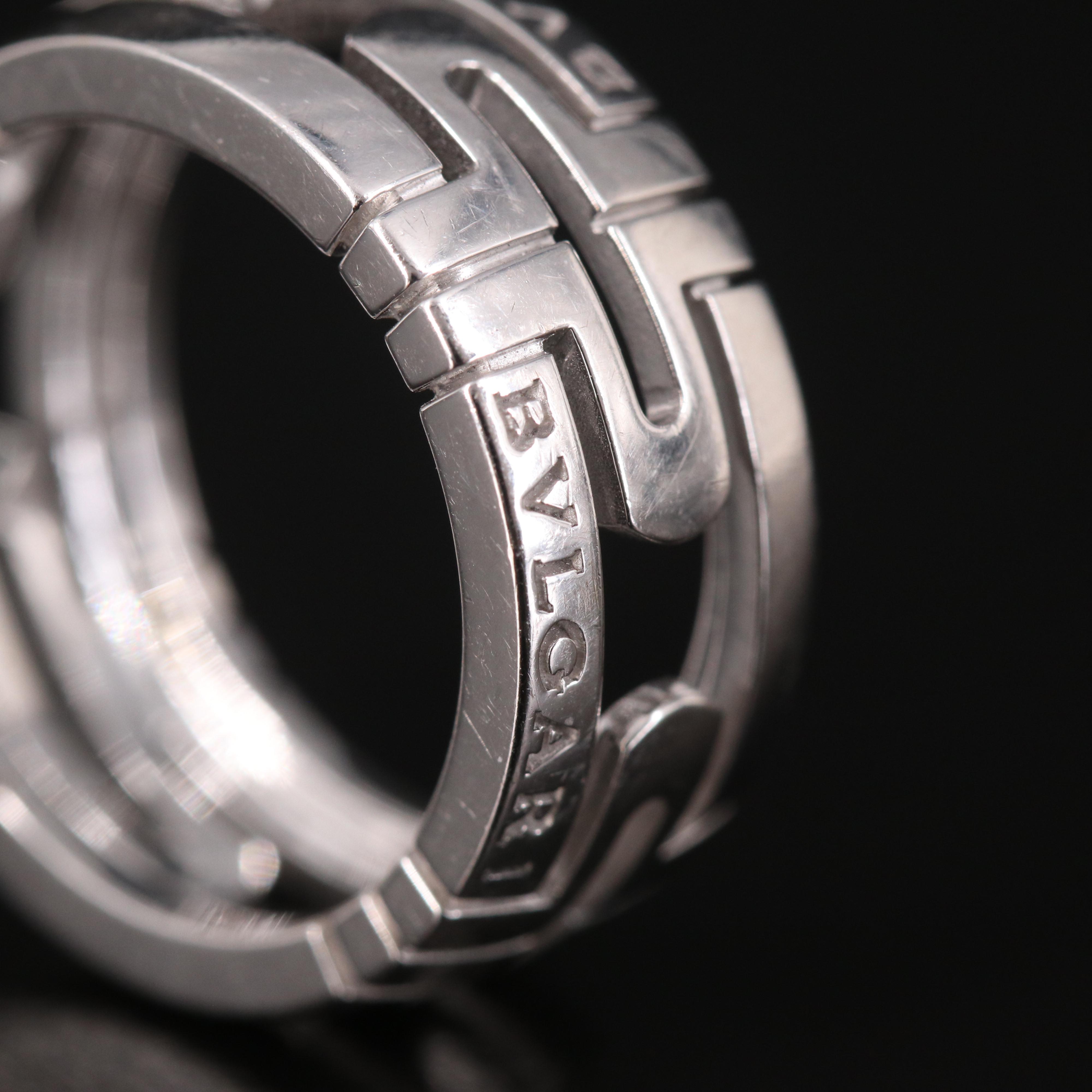 Bulgari 18K Open Parentesi Band with Ring Box | EBTH