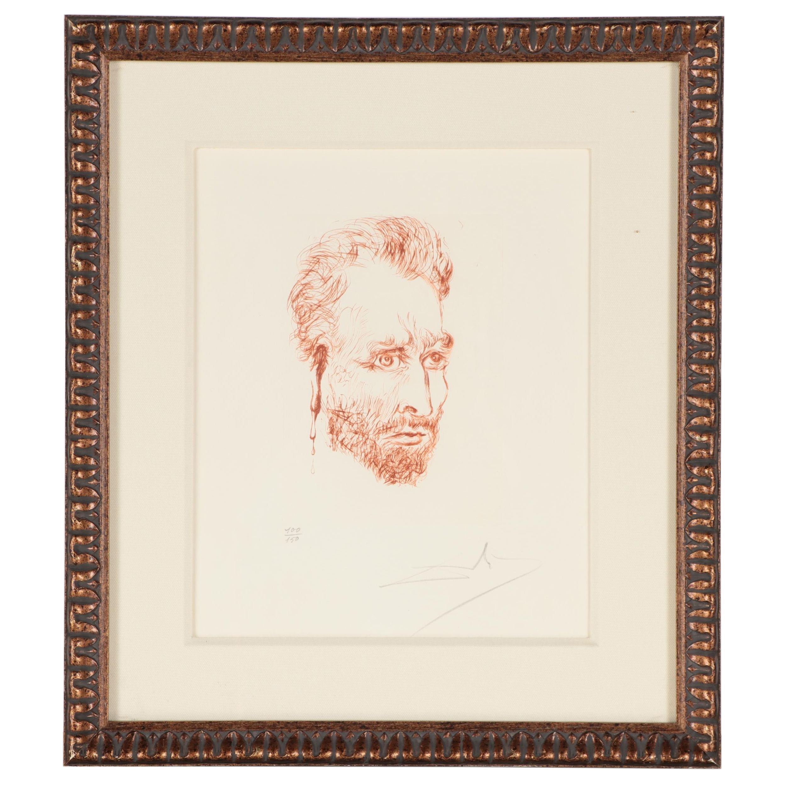 Salvador Dalí Engraving "Van Gogh" | Everything But The House