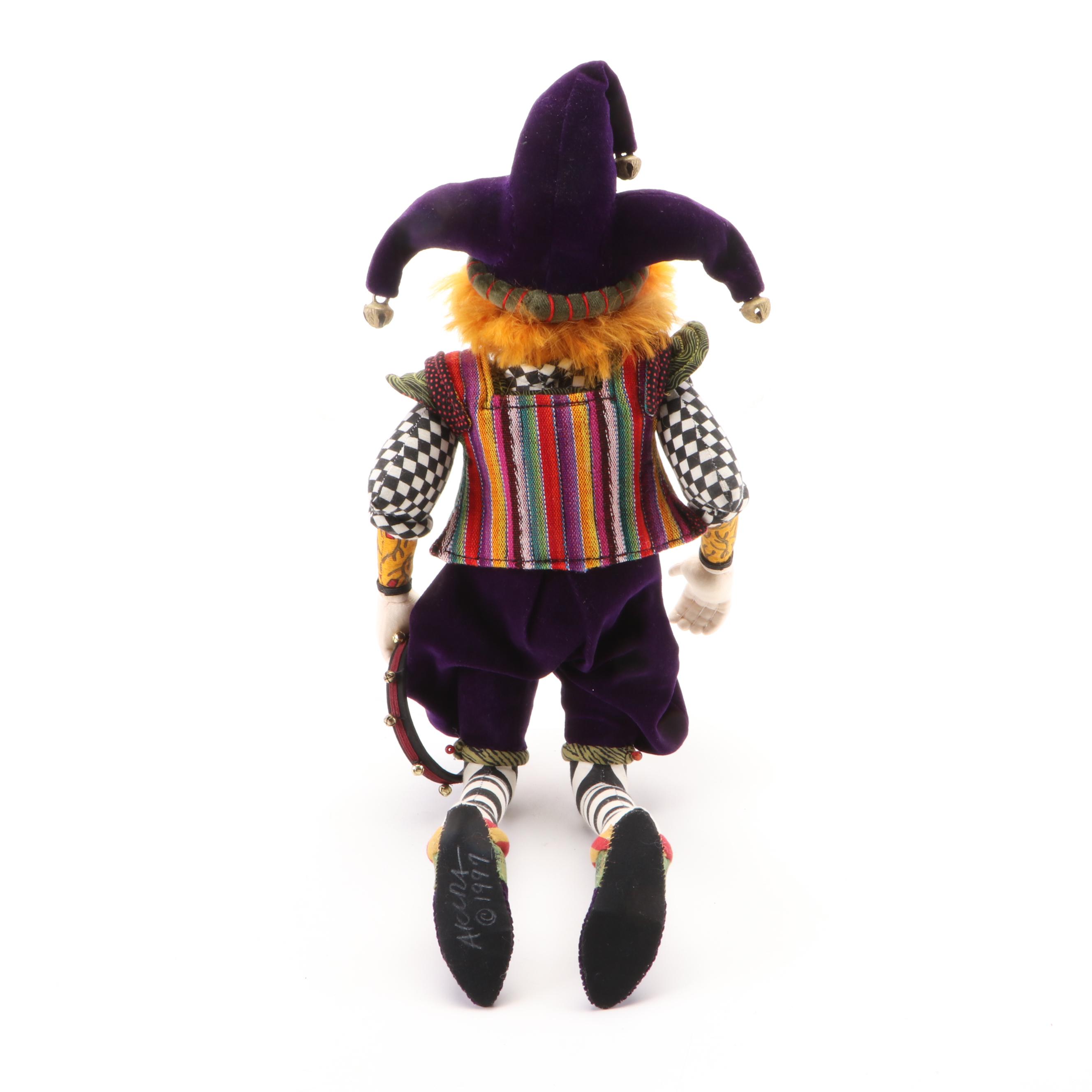 Akira Blount Handmade Jester, Clown and Other Cloth Dolls, 1990s | EBTH