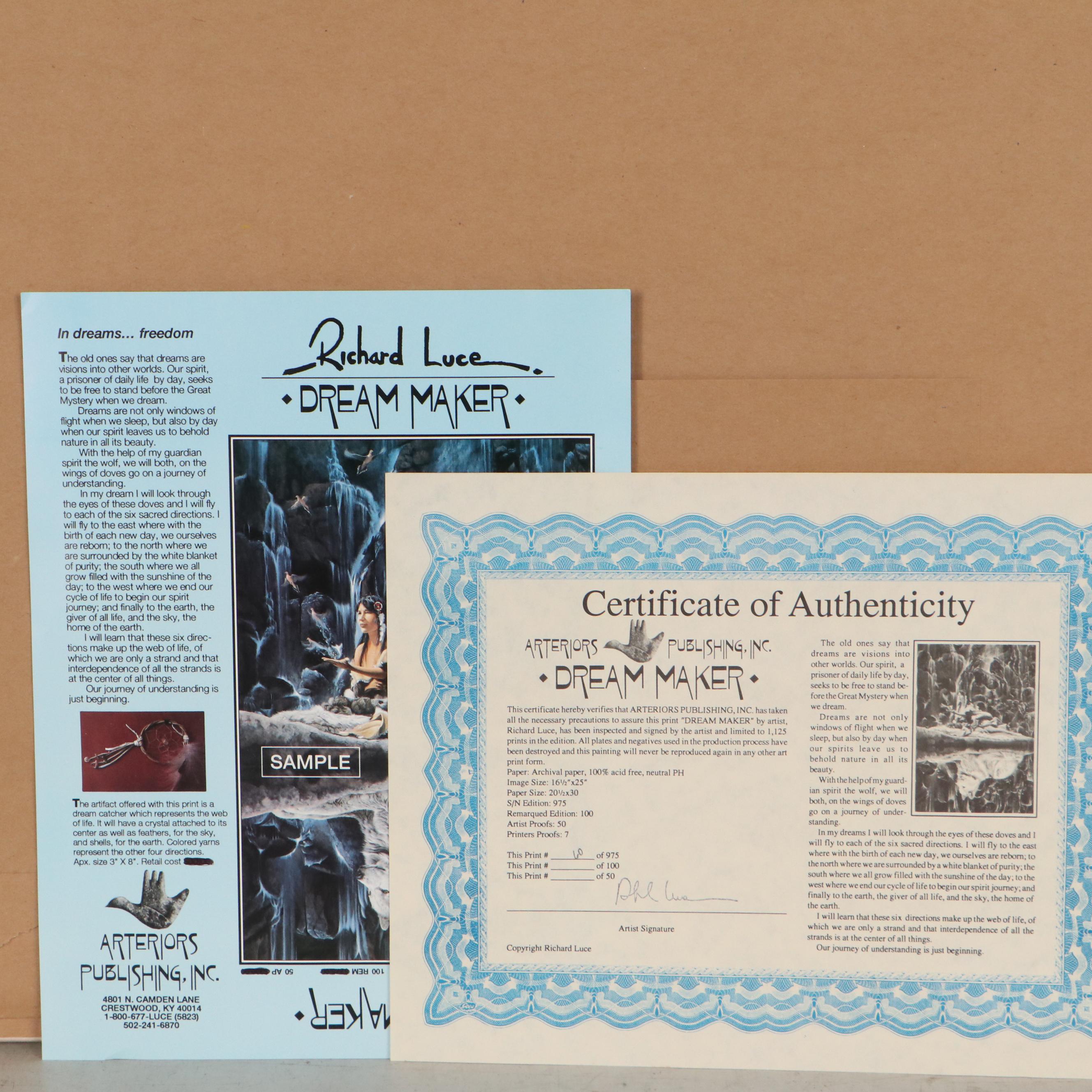 Richard Luce Offset Lithograph "Dream Maker" | EBTH