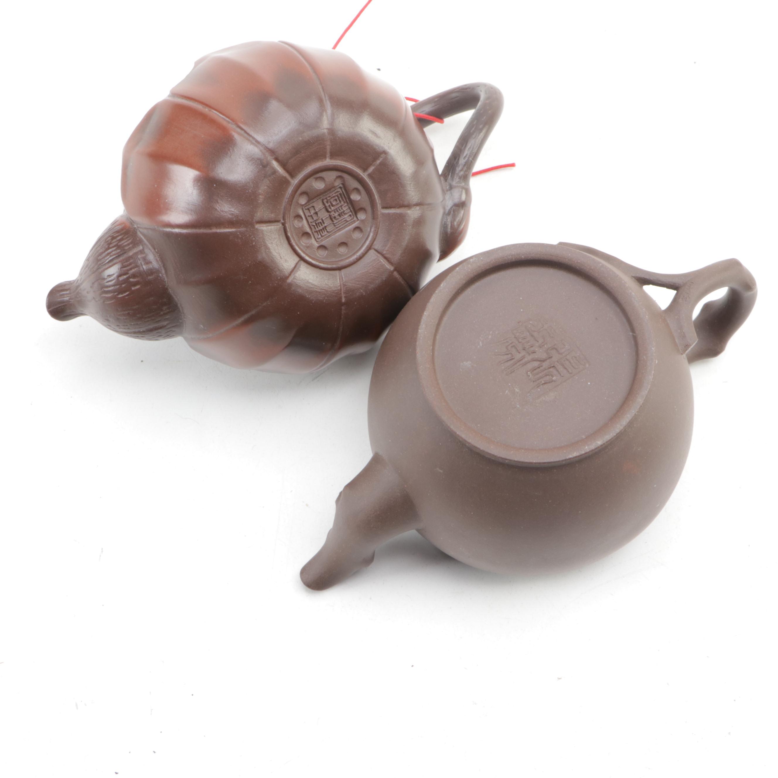 Chinese Yixing Pottery Teapots, Late 20th Century | EBTH