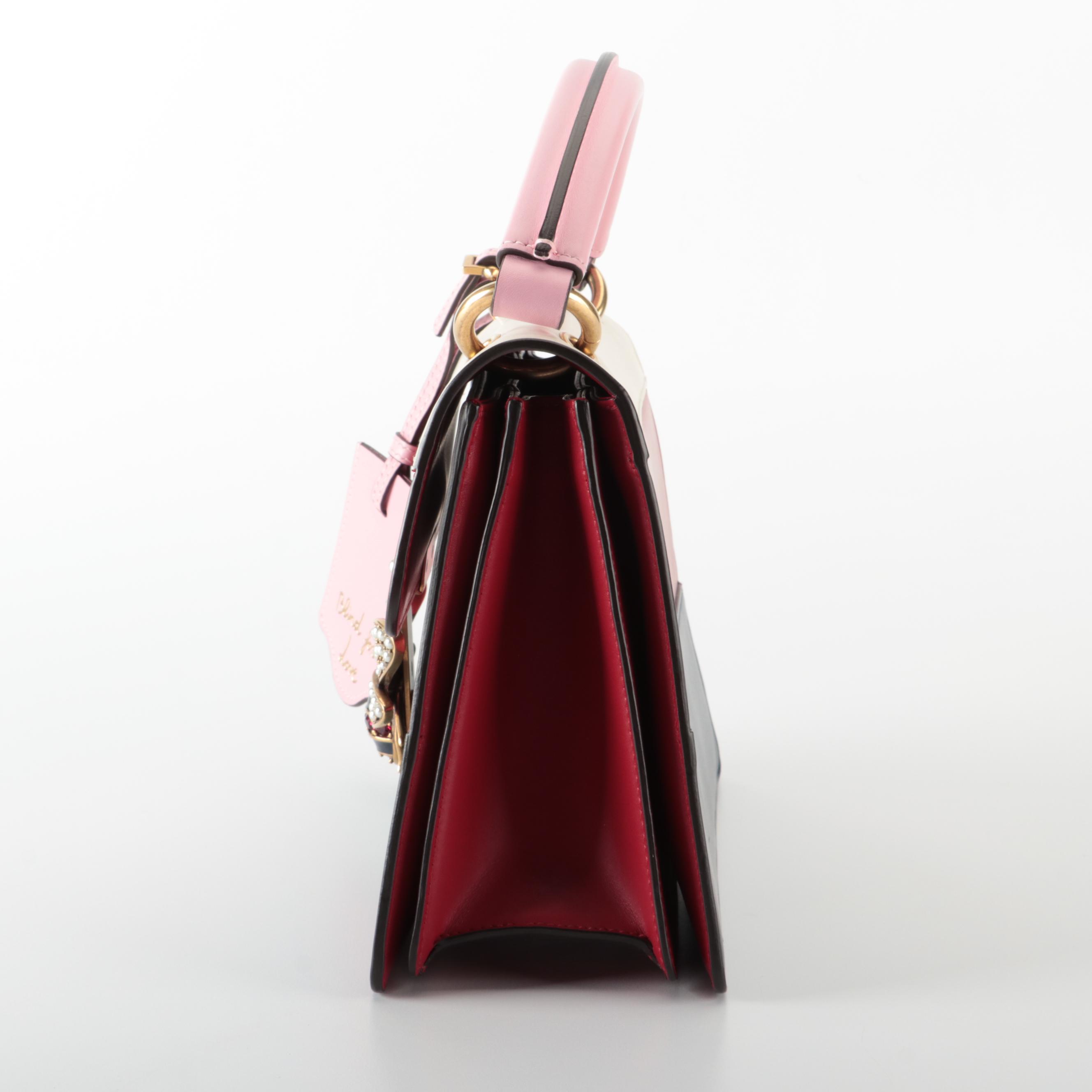 Gucci Queen Margaret Top Handle Bag in Colorblock Leather with ...