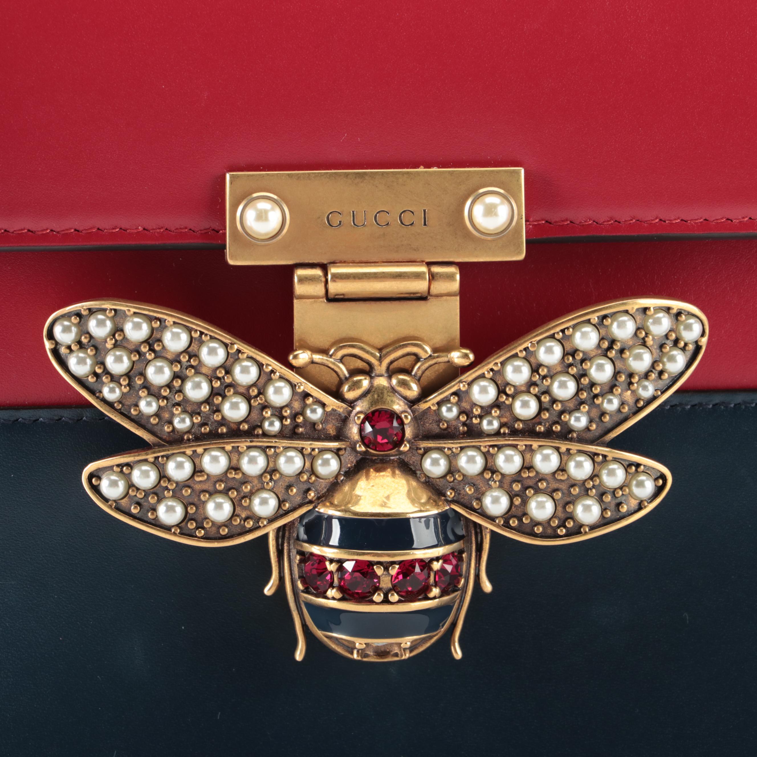 Gucci Queen Margaret Top Handle Bag in Colorblock Leather with ...