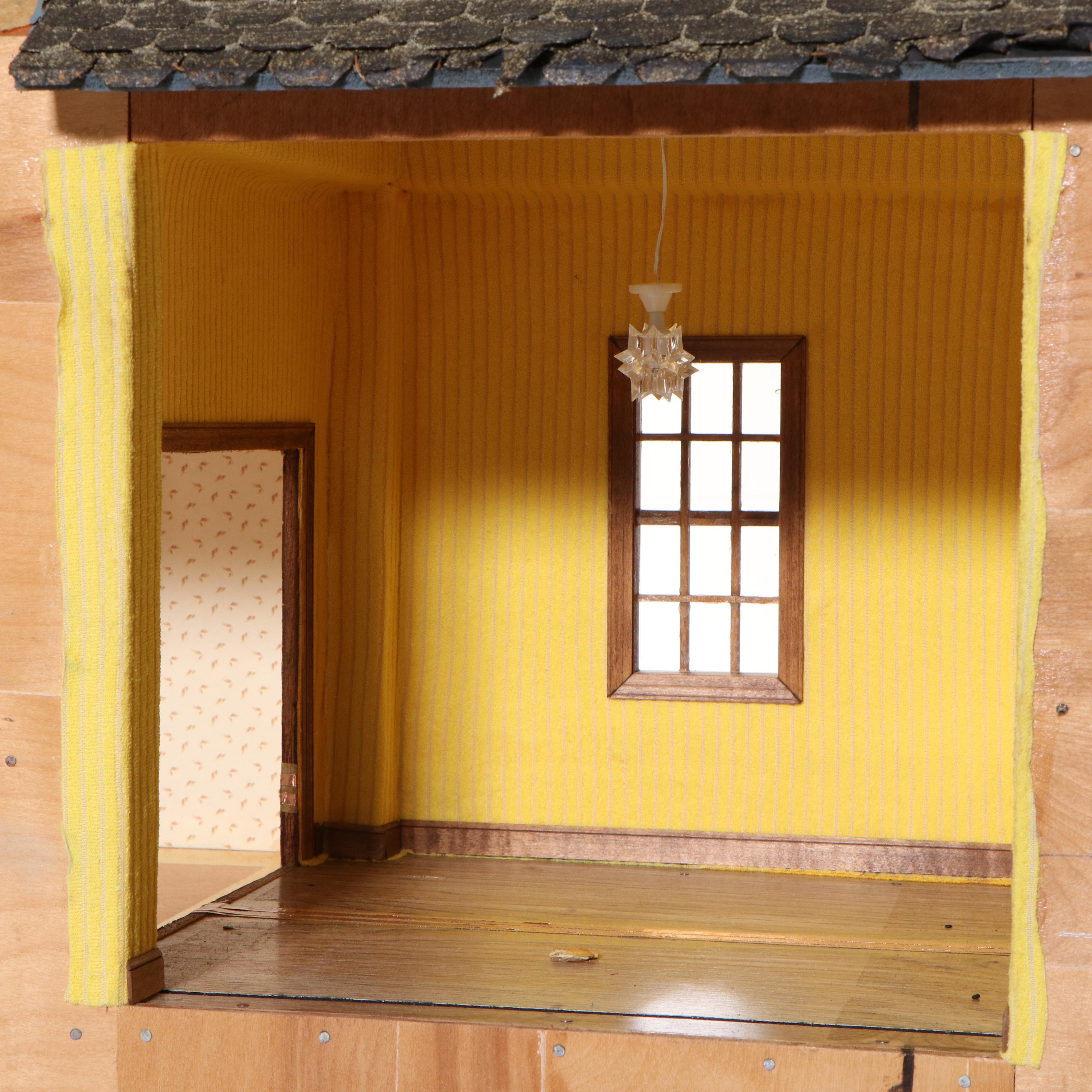 Cape Cod Style Large Three-Story Doll House with Furniture | Everything ...
