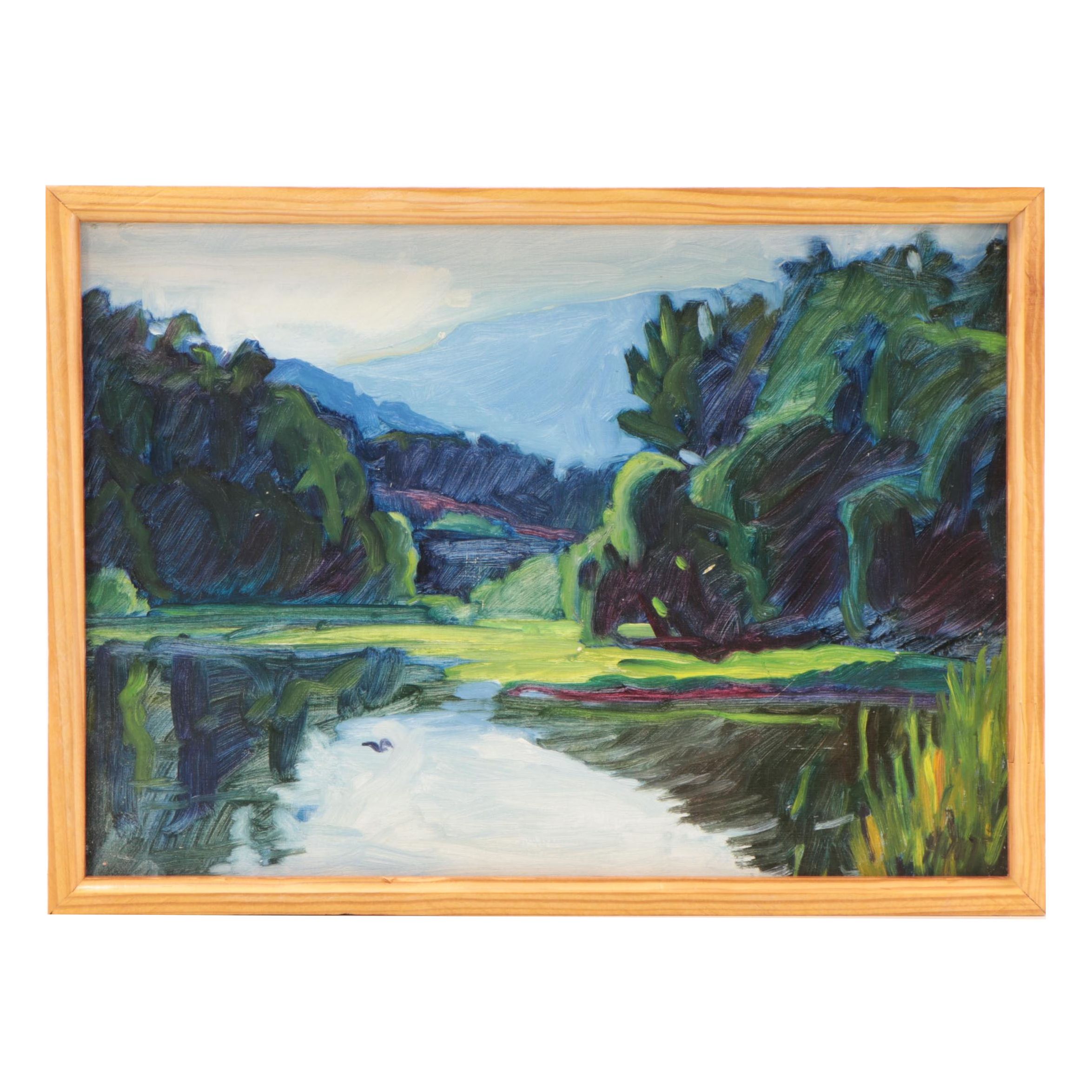 Tom Hunt Landscape Oil Painting | EBTH