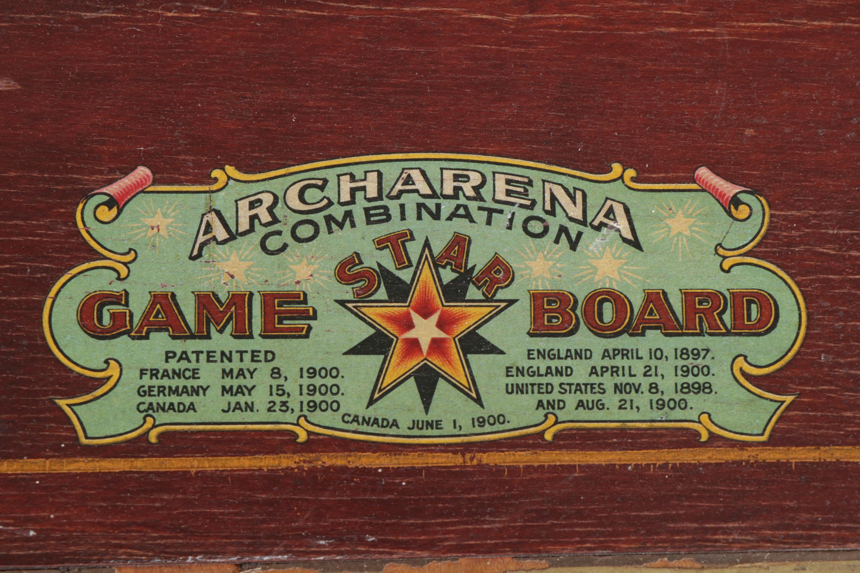 Archarena Combination Star Game Board, 1900s | EBTH