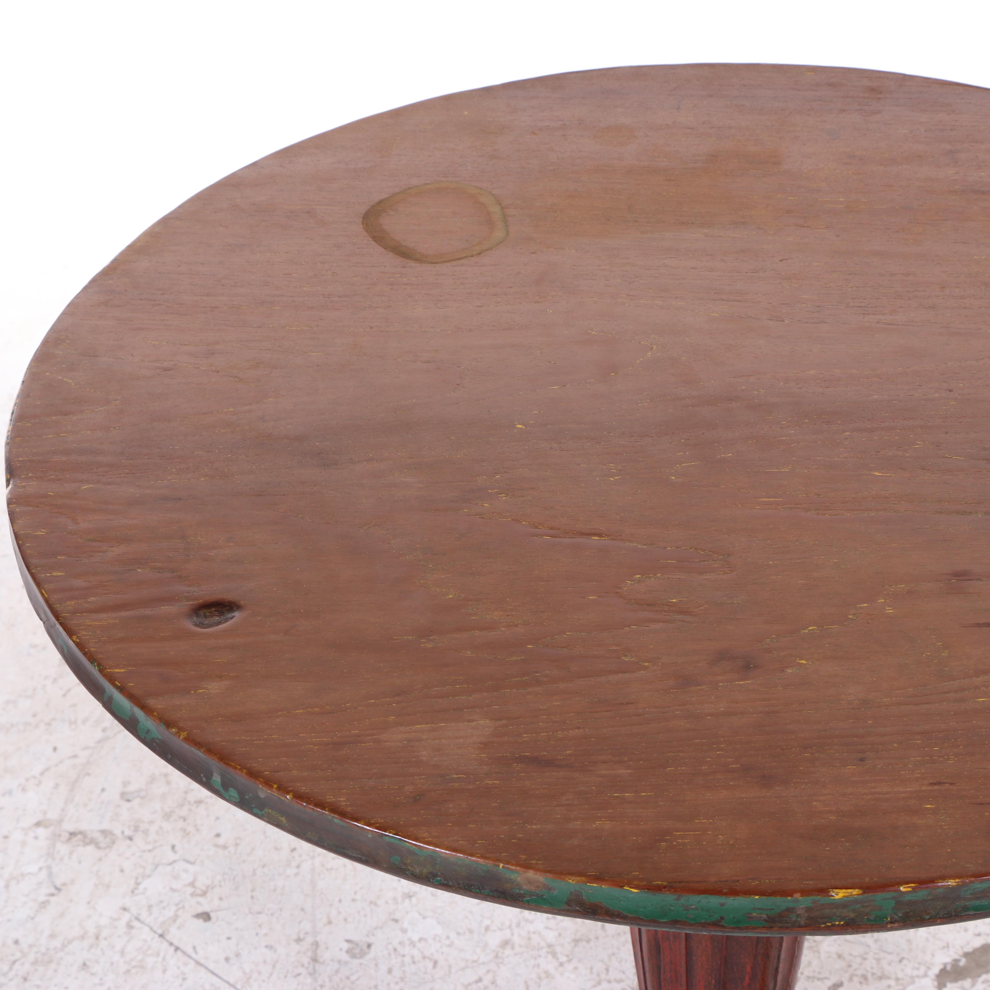 Anglo-Indian Center Table with Birdcage Revolving Top, Mid to Late 19th ...