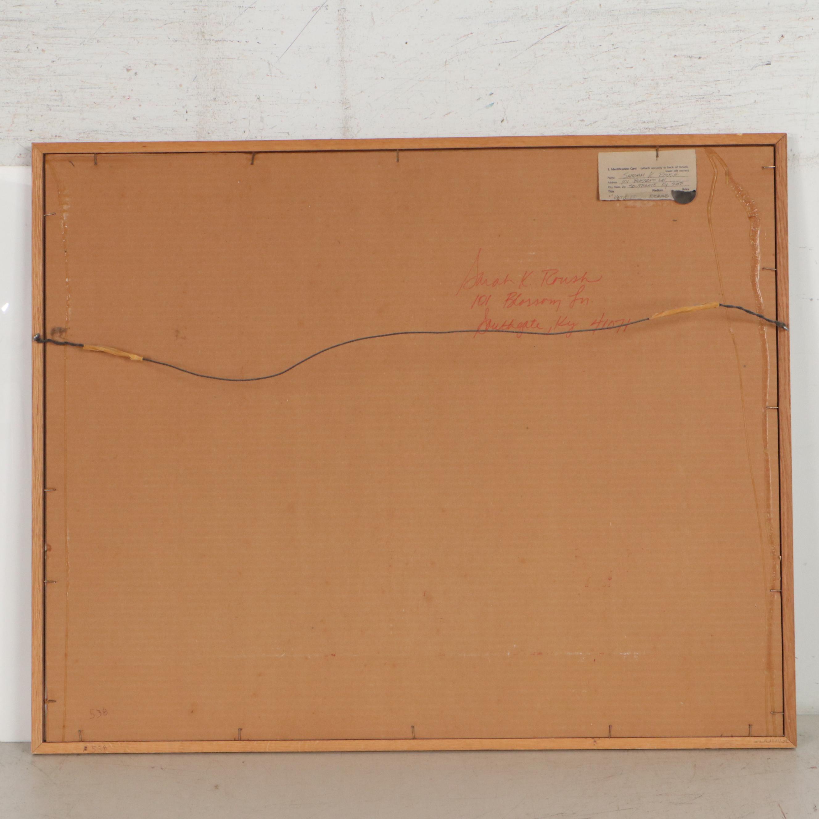 Sarah Roush Etching "Broken Ears III," 1985 | EBTH