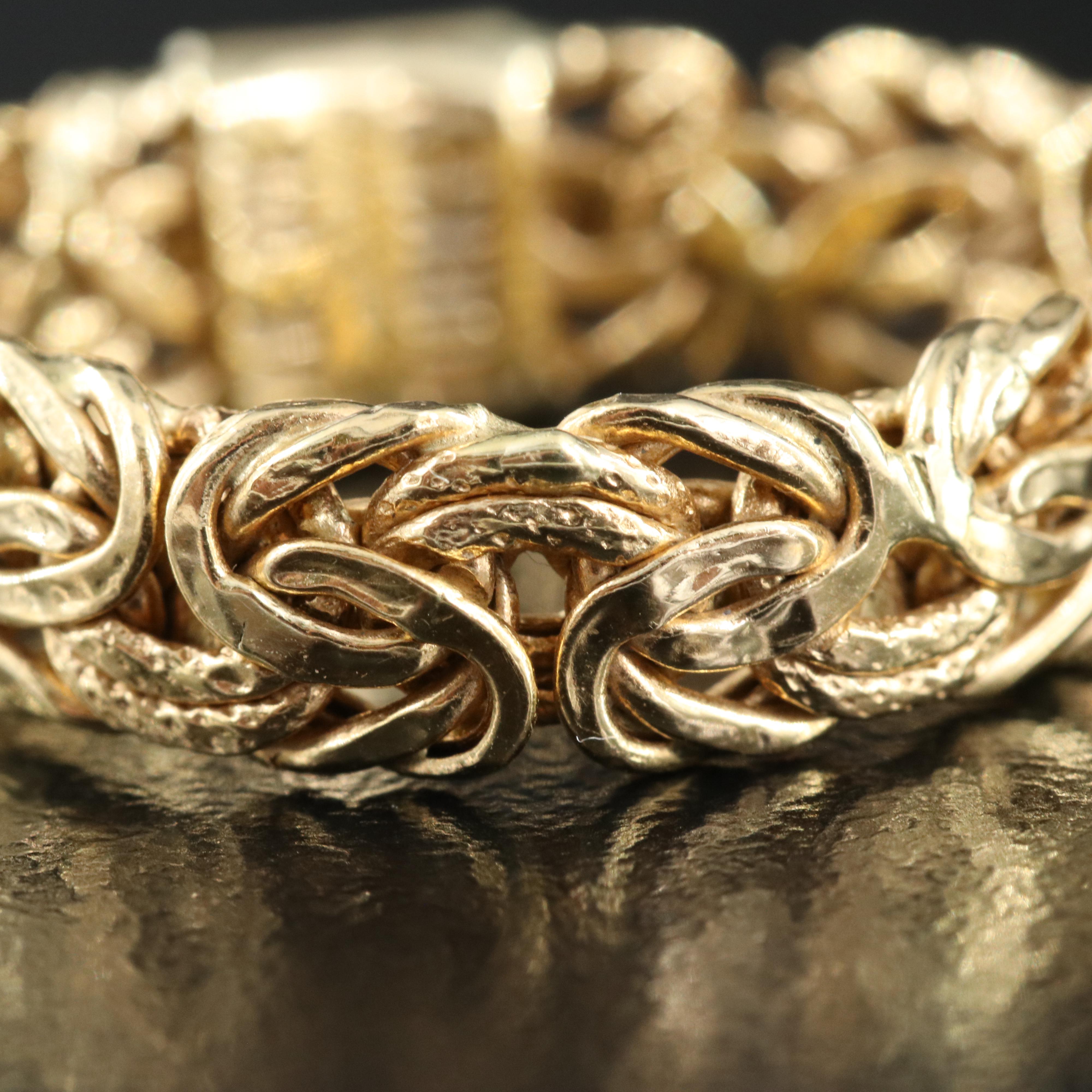 18K Byzantine Chain Ring | EBTH