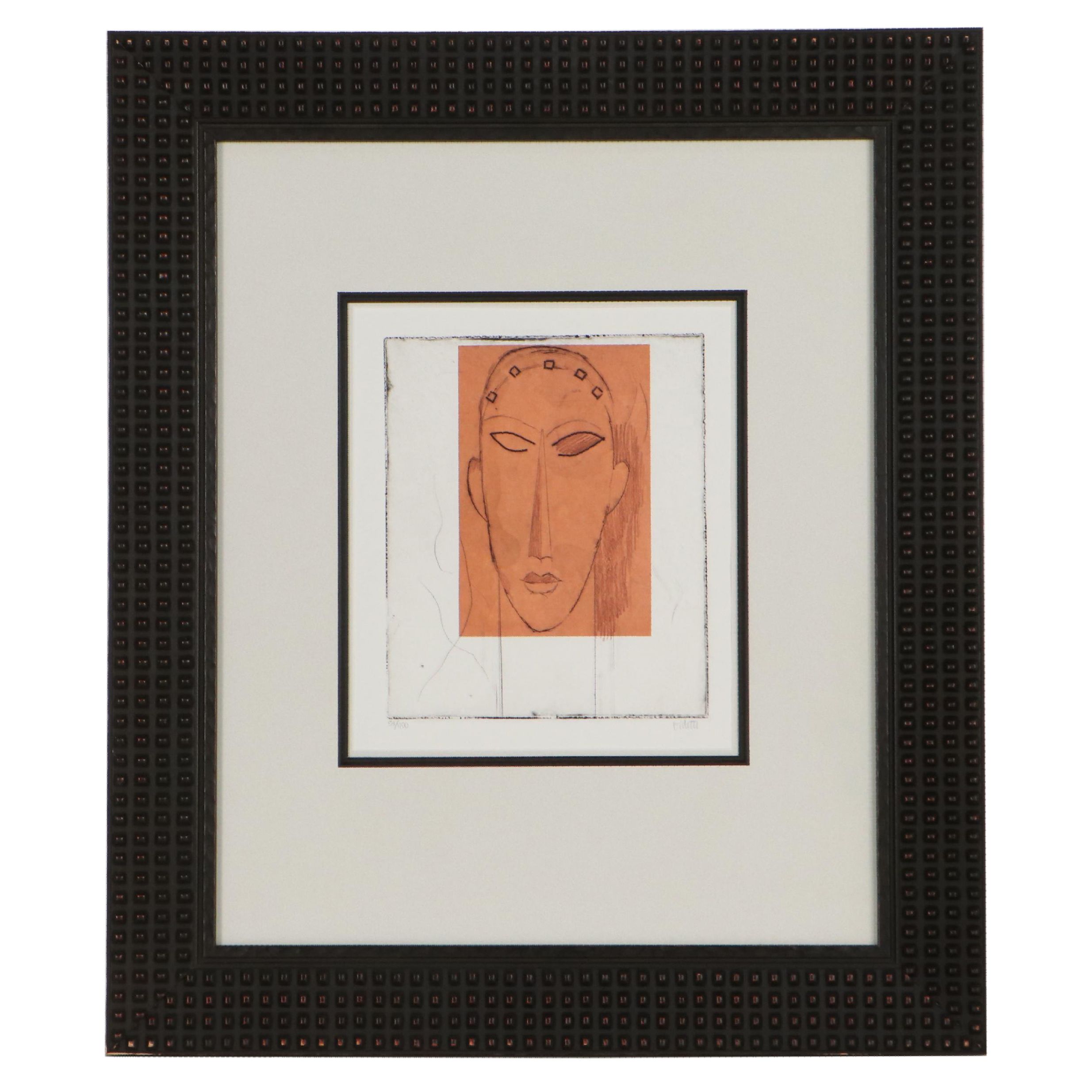 Susan Gillette Embellished Etching of Bust | EBTH