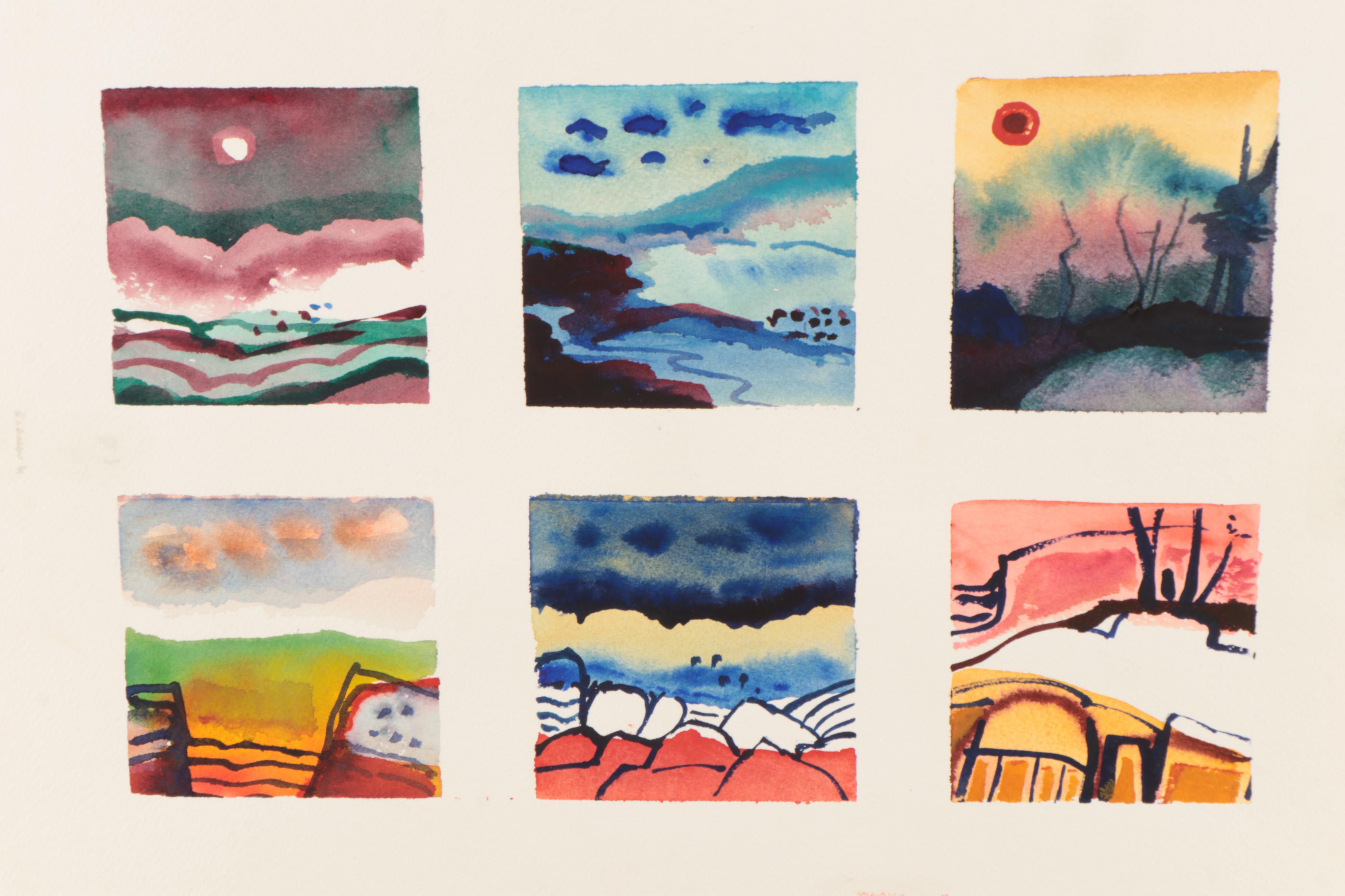 Marion Maas Landscape Watercolor Paintings | EBTH