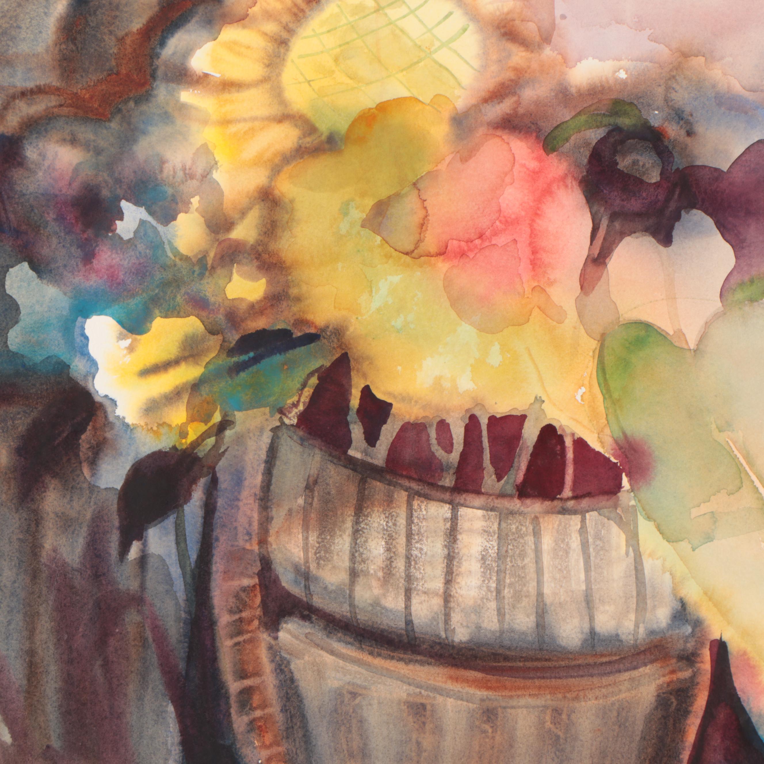 Marion Maas Watercolor Paintings of Floral Still Life Scenes | EBTH