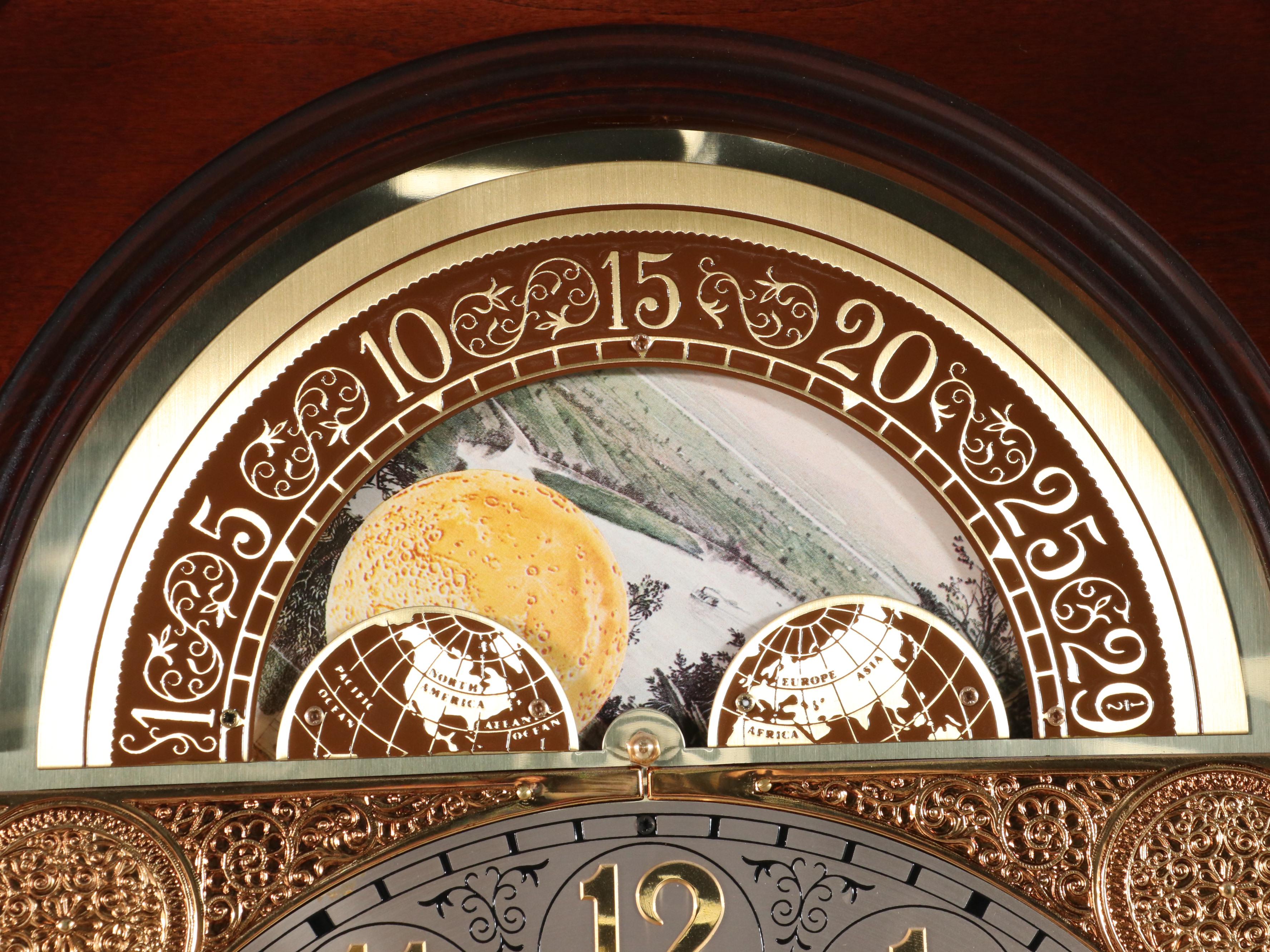 Howard Miller Mahogany Cased Grandfather Clock, Mid to Late 20th ...