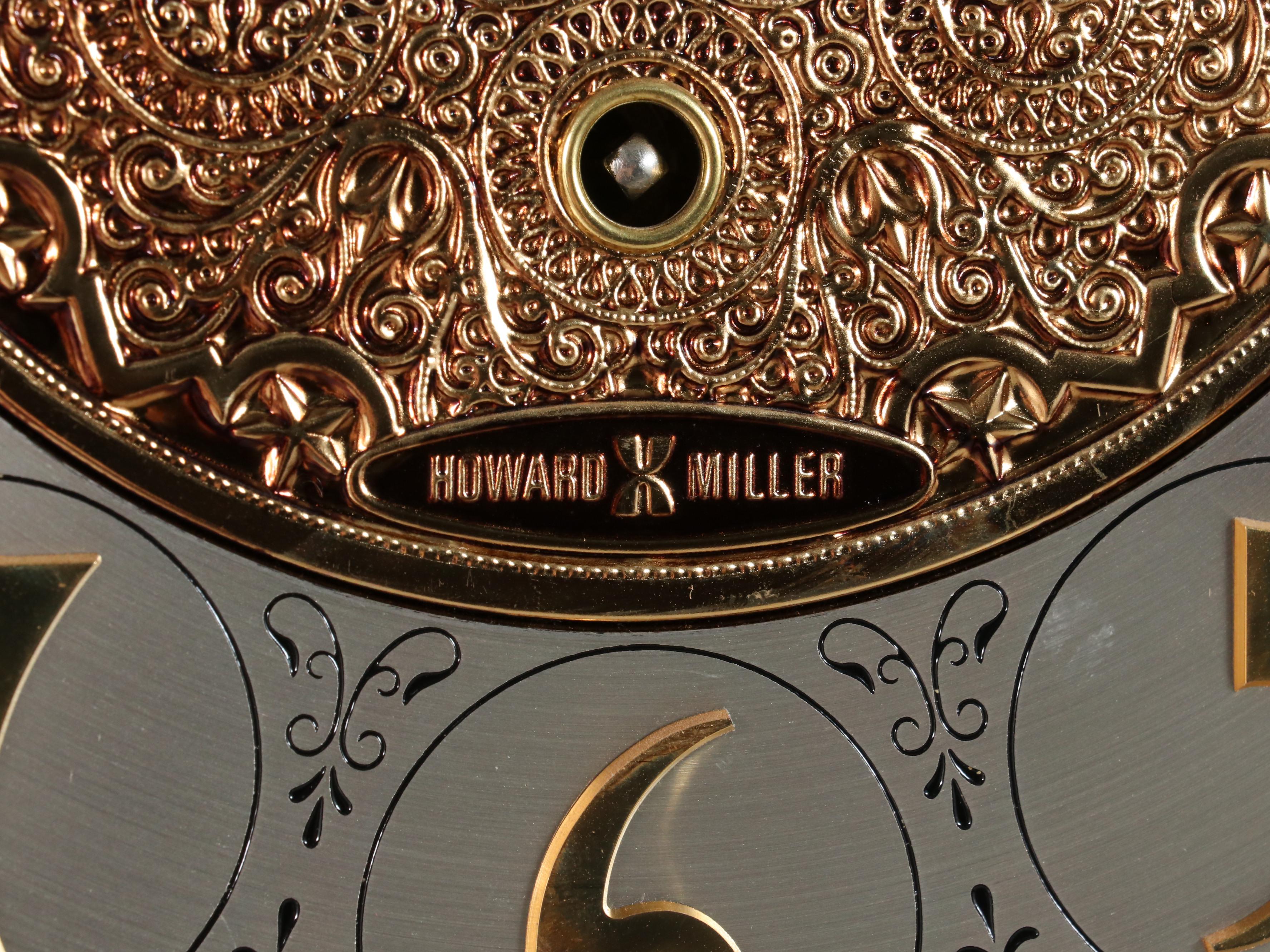 Howard Miller Mahogany Cased Grandfather Clock, Mid to Late 20th ...