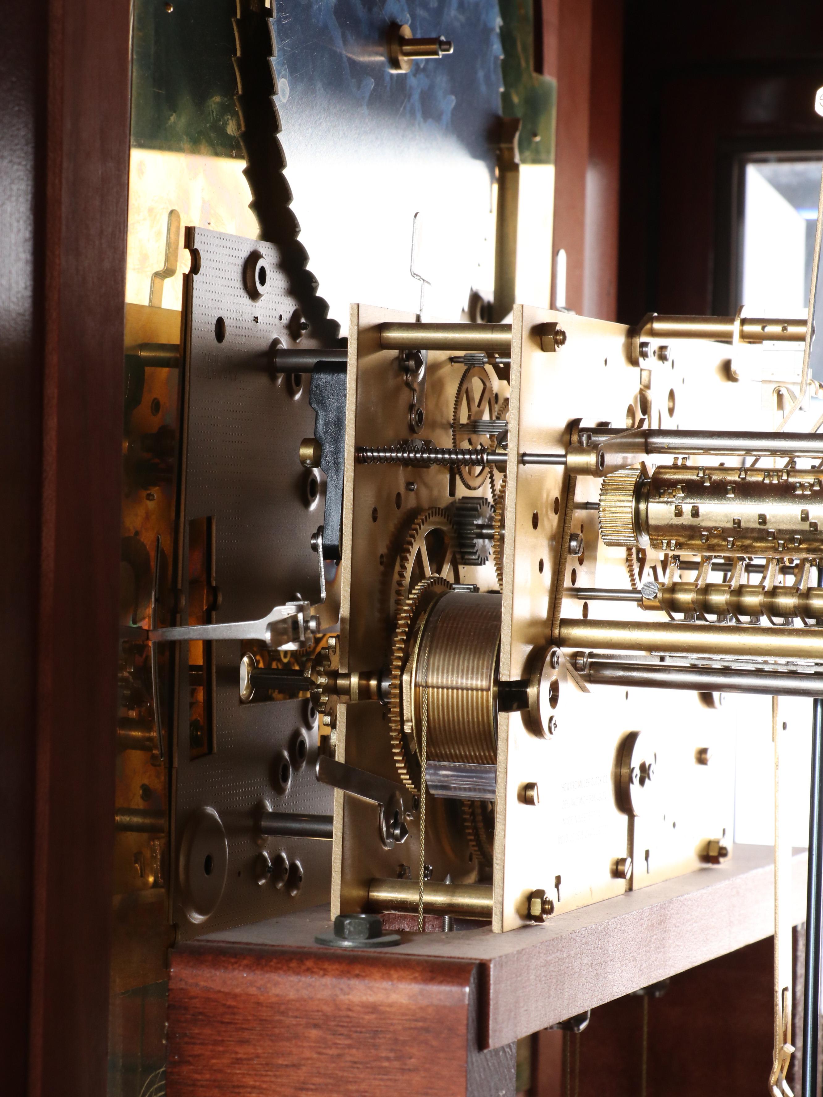 Howard Miller Mahogany Cased Grandfather Clock, Mid to Late 20th ...