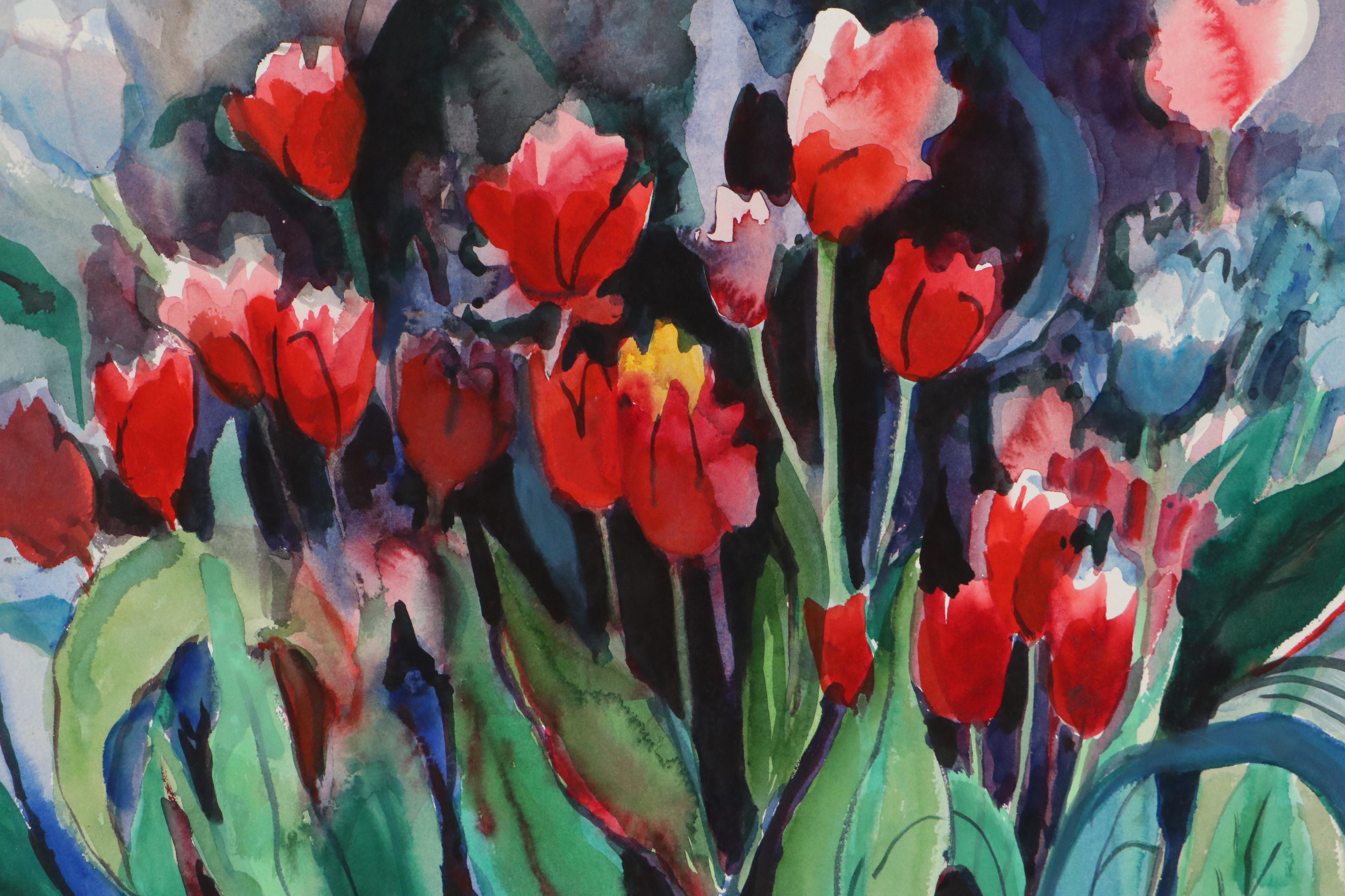 Marion Maas Floral Watercolor Paintings | EBTH