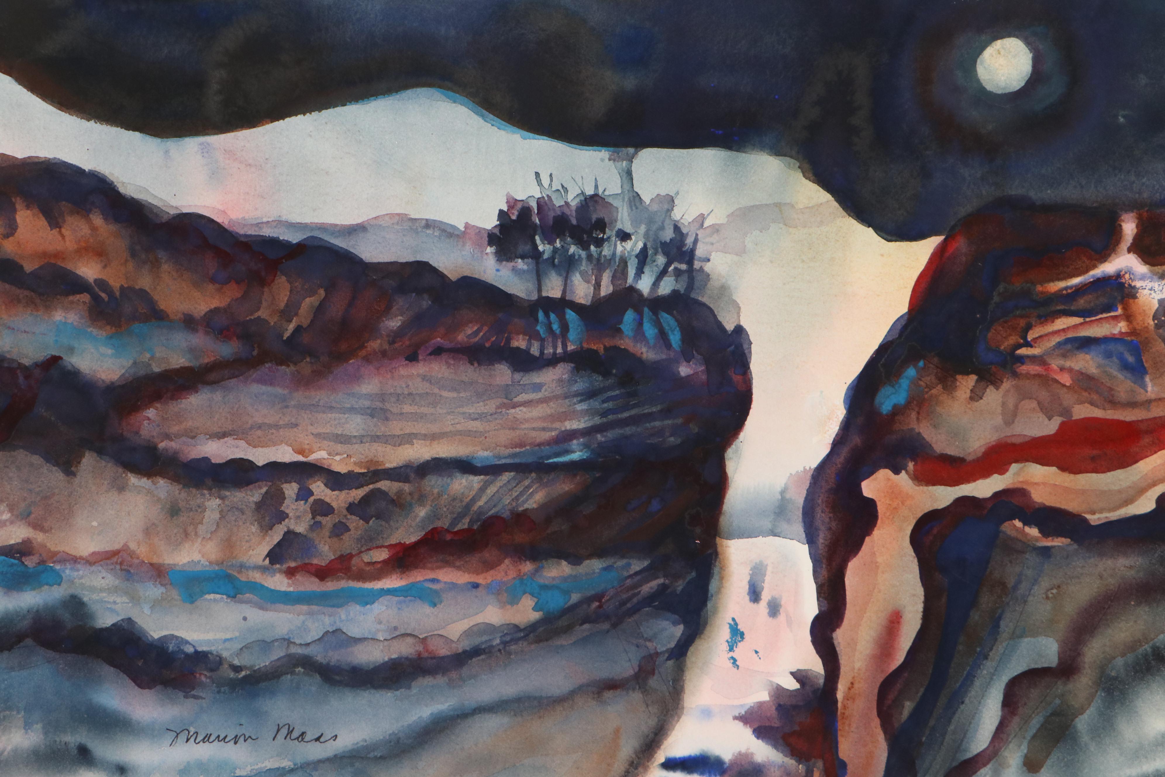 Marion Maas Landscape Watercolor Paintings | EBTH