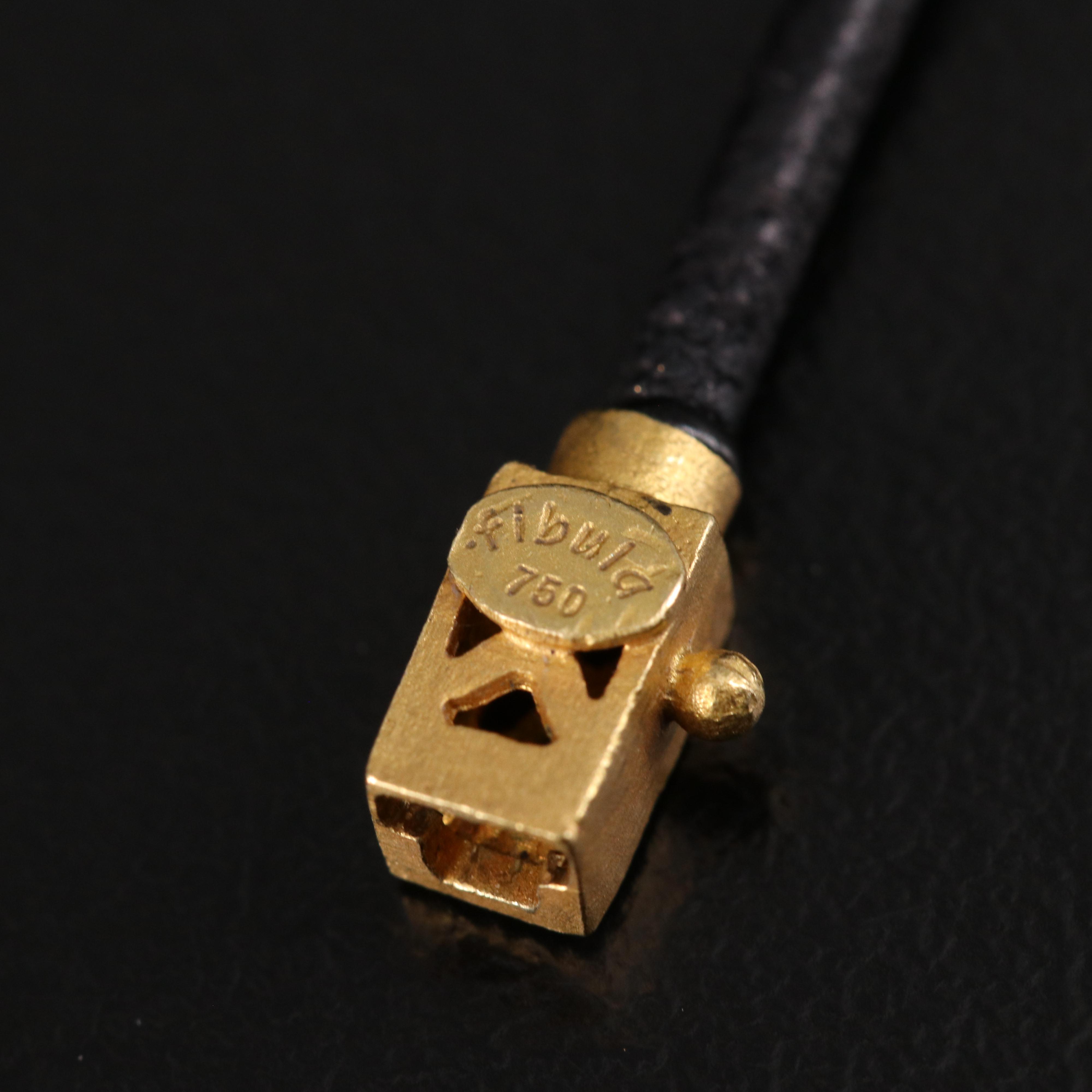 Fibula 18K Diamond and Ruby Lattice Pendant Necklace | EBTH