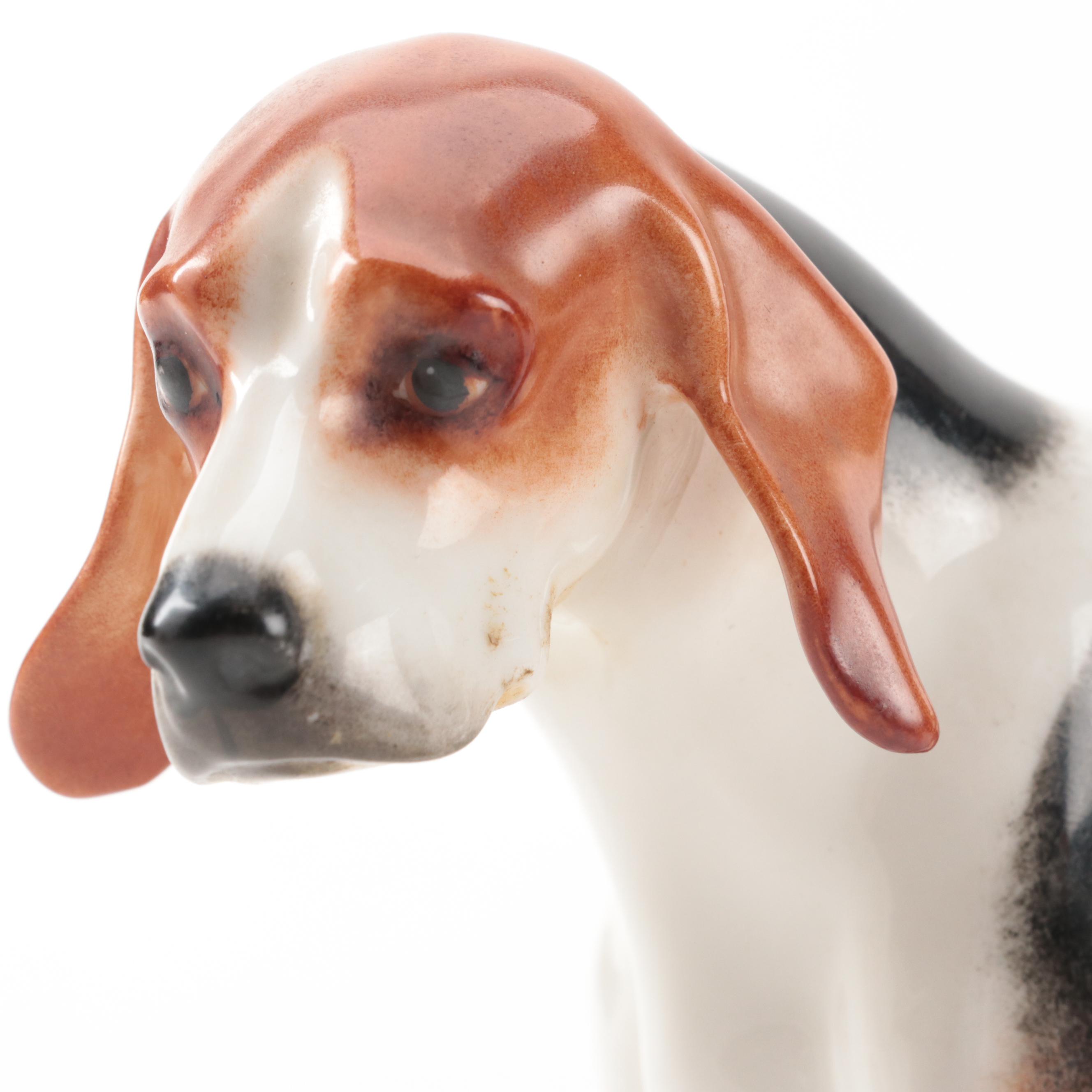 Boehm Porcelain Foxhound Figures, Mid-20th Century | EBTH