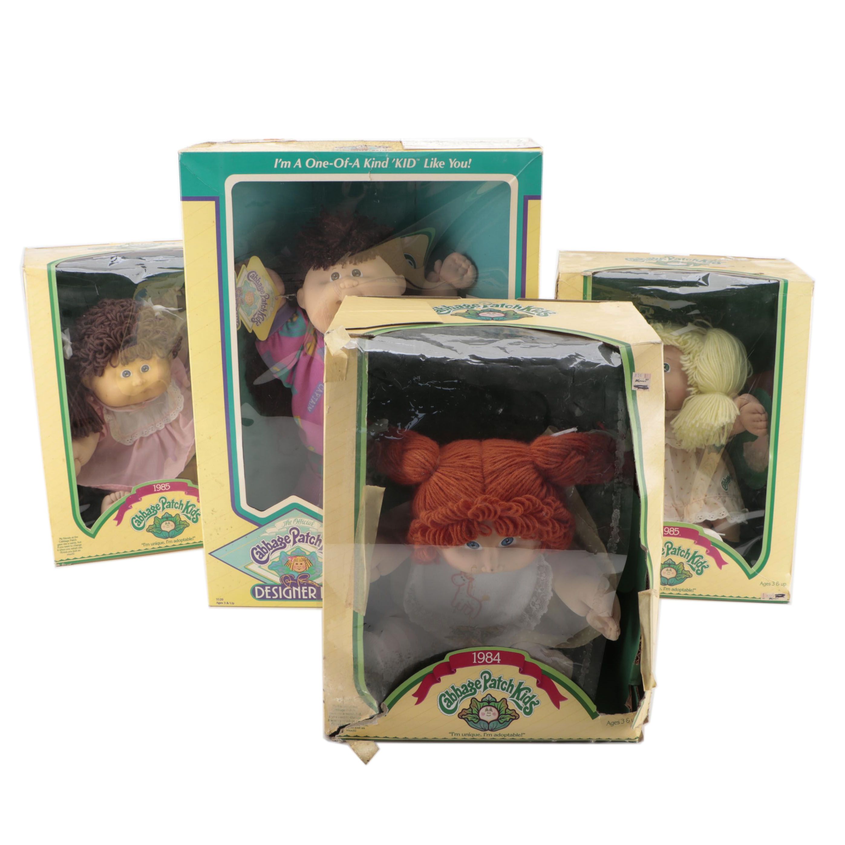 Cabbage Patch Kids and Cabbage Patch Kids Designer Line Dolls in Boxes ...
