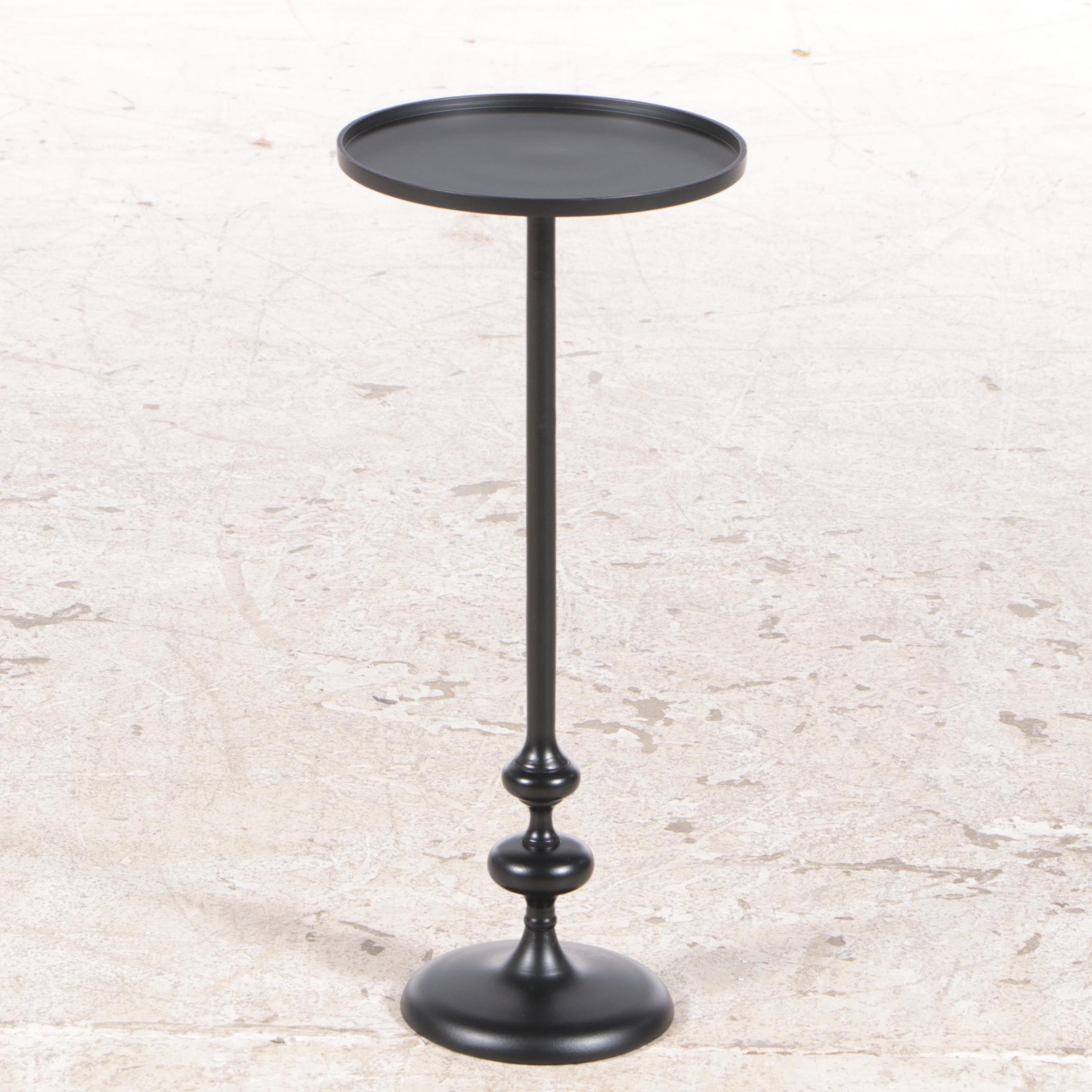 Three Target Threshold Black Metal Accent Tables | EBTH