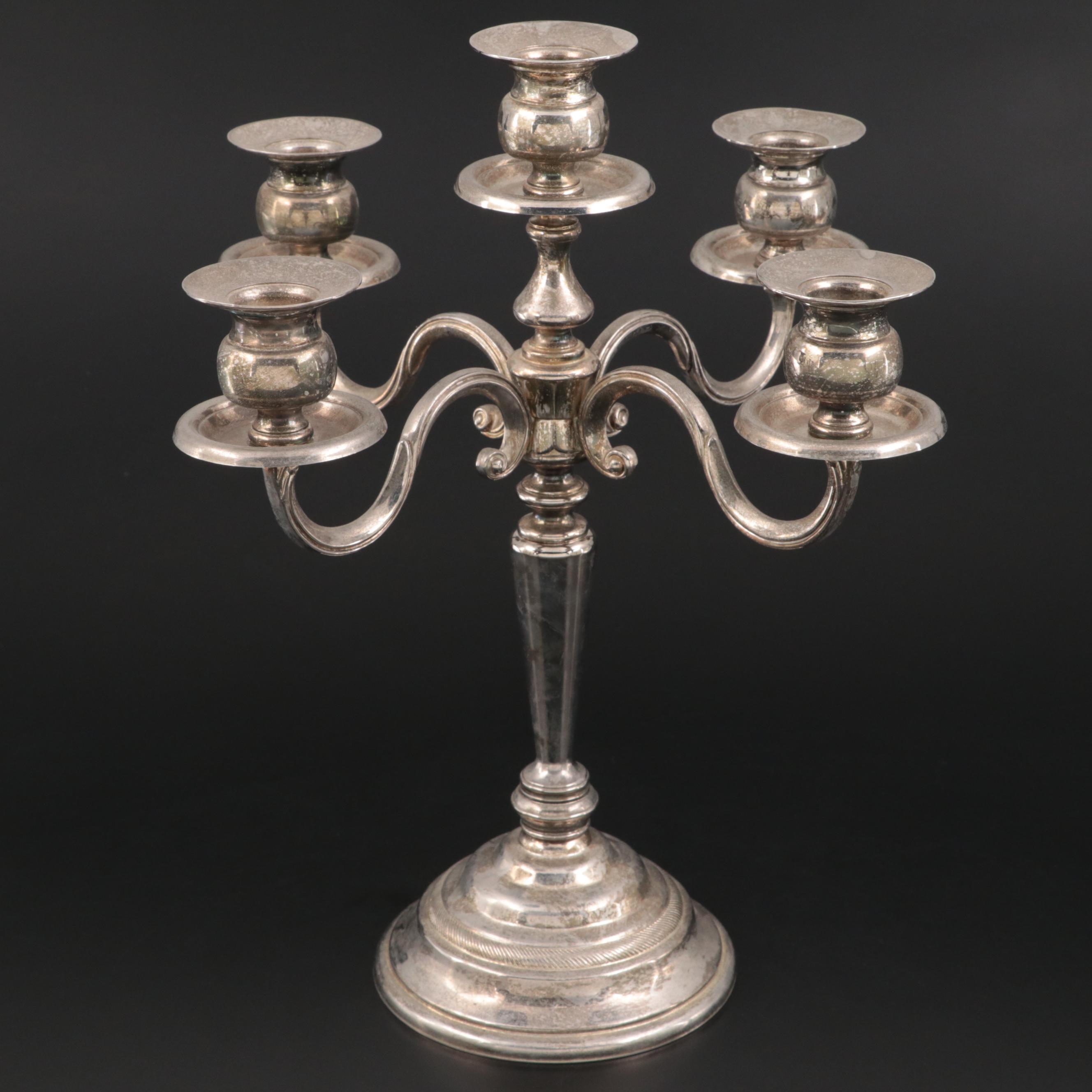 Godinger Silver Plate Five-Light Candelabra | EBTH