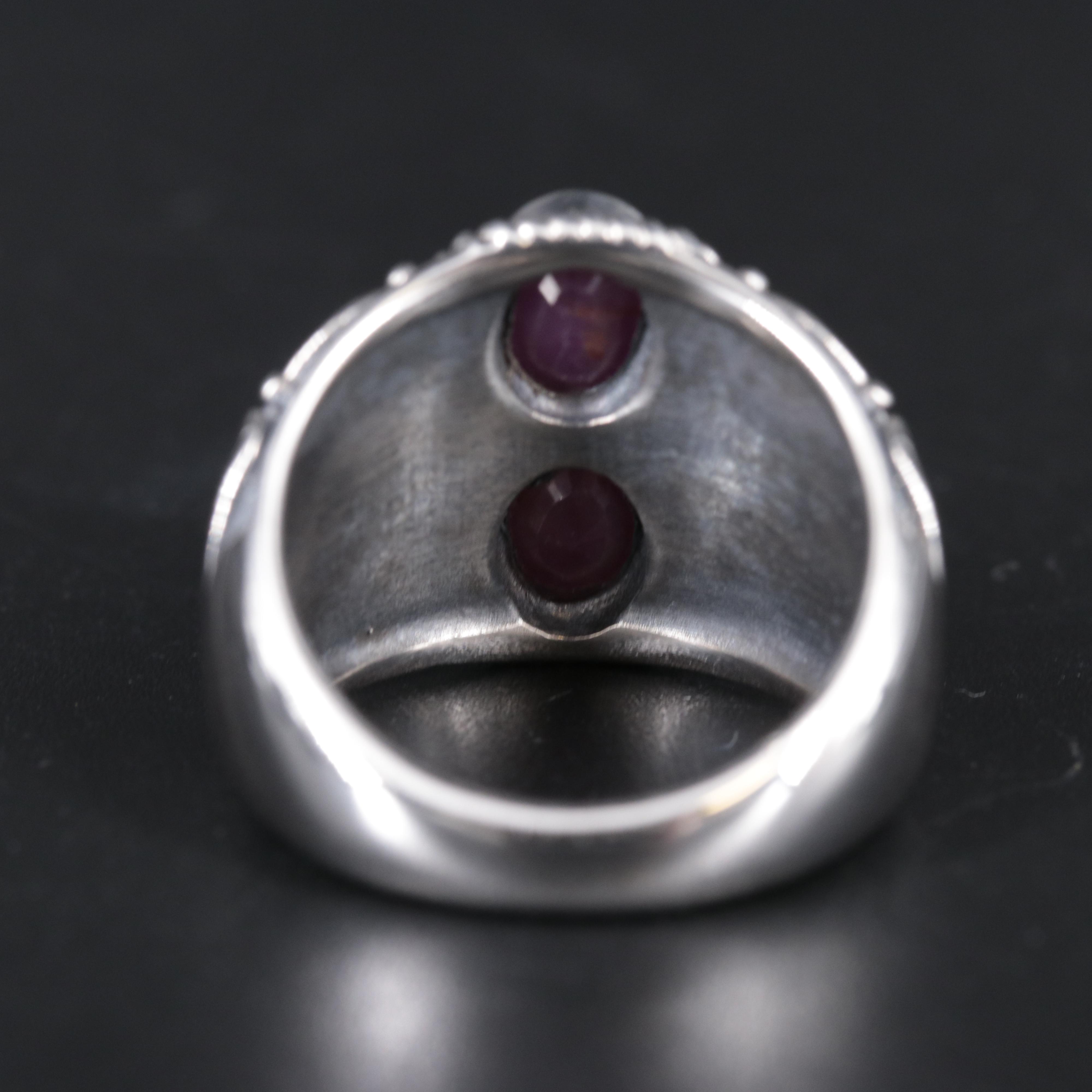 Sterling Silver Ruby Ring | EBTH