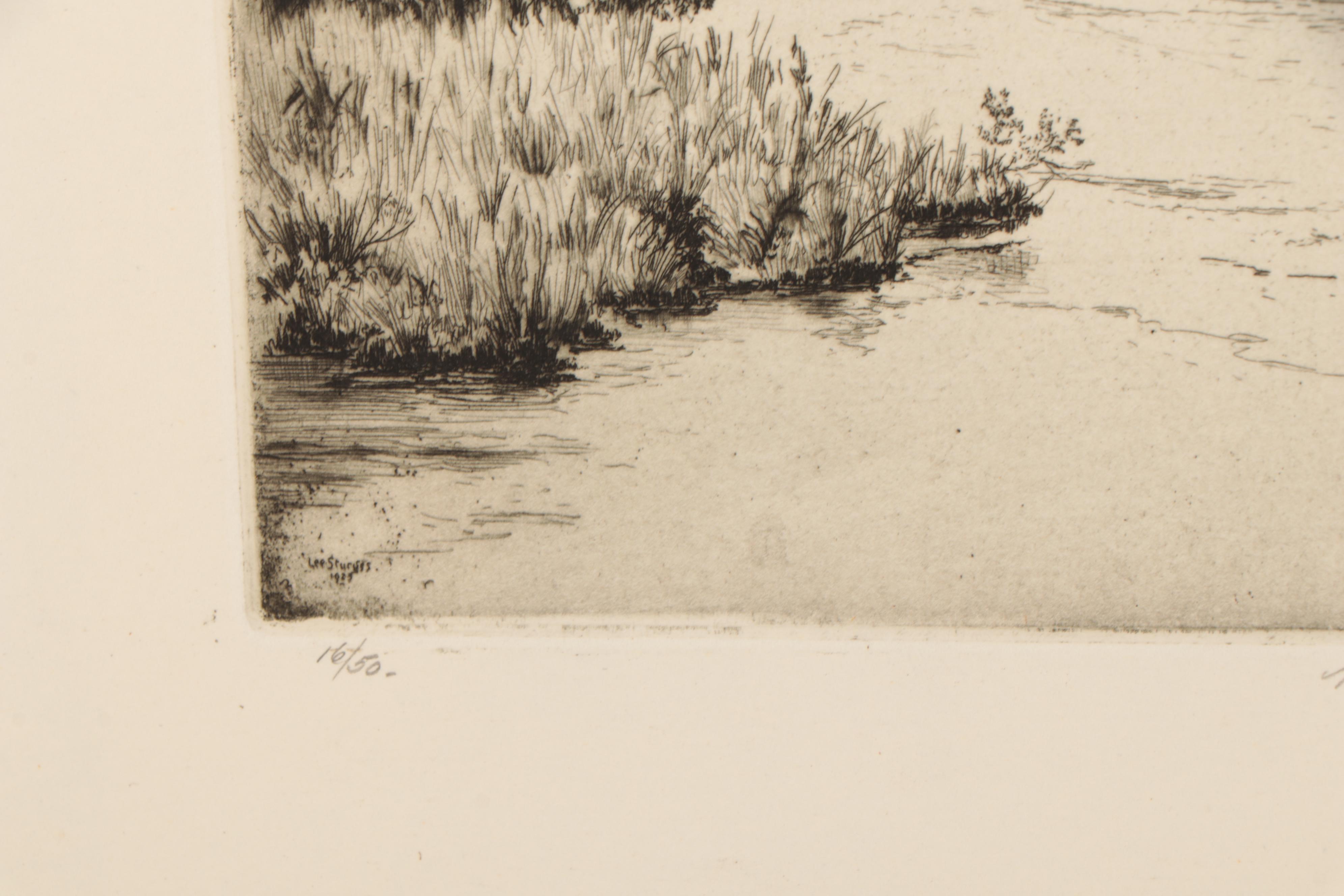 Lee Sturges Landscape Etchings, Early 20th Century | Everything But The ...