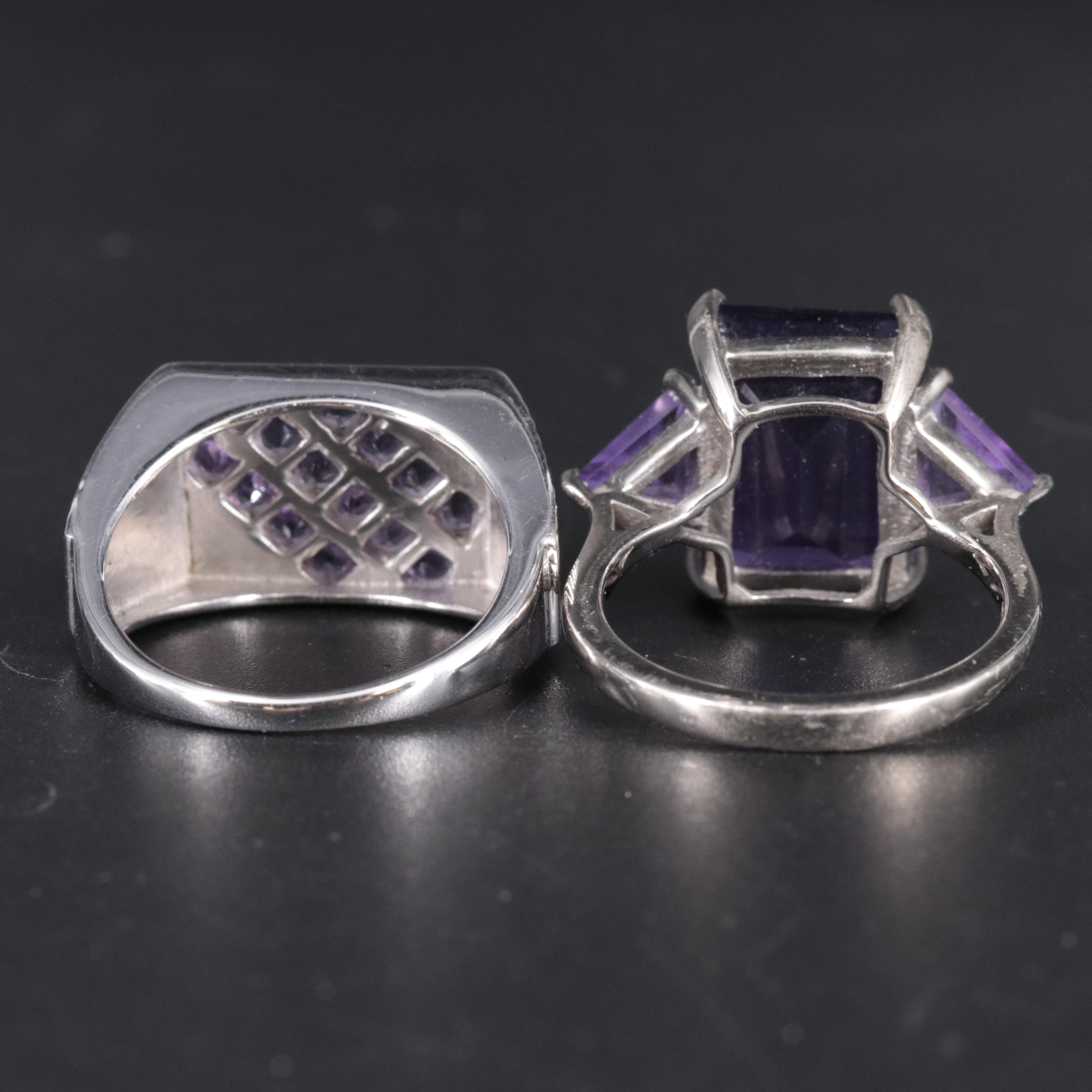 Sterling Silver Amethyst Rings | EBTH