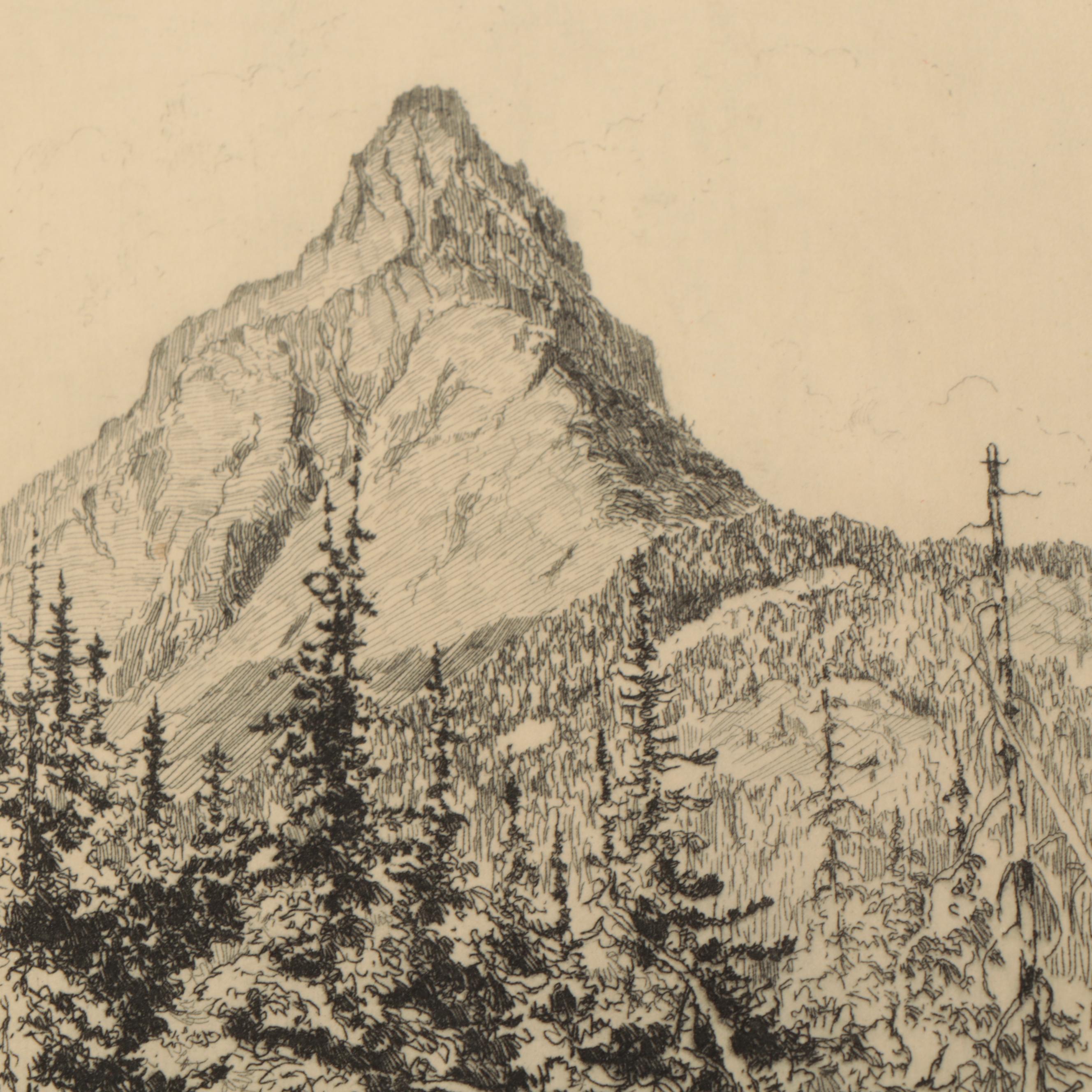 Lee Sturges Alpine Landscape and Animal Etchings | EBTH