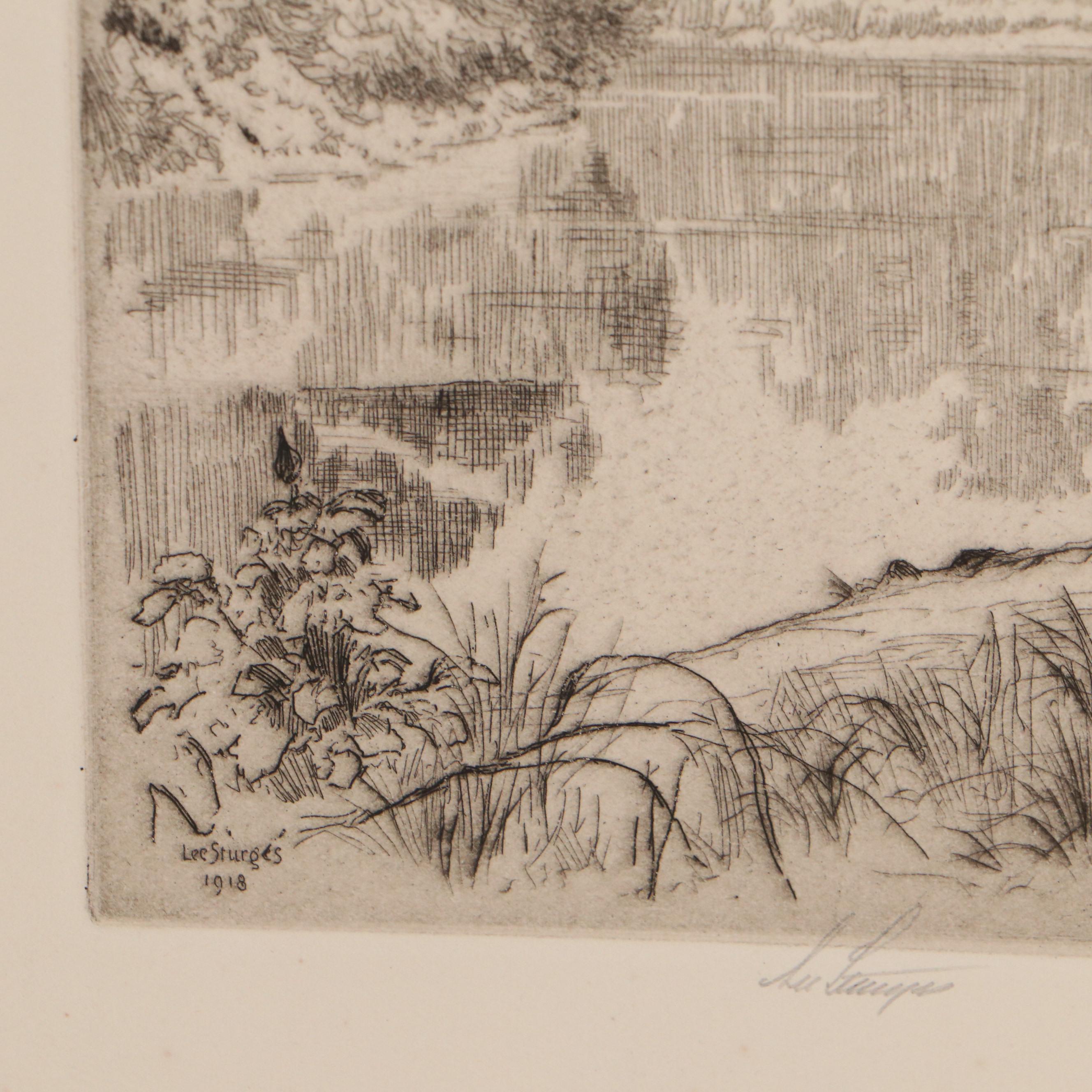 Lee Sturges Forest and Waterscape Etchings, Circa 1930 | EBTH