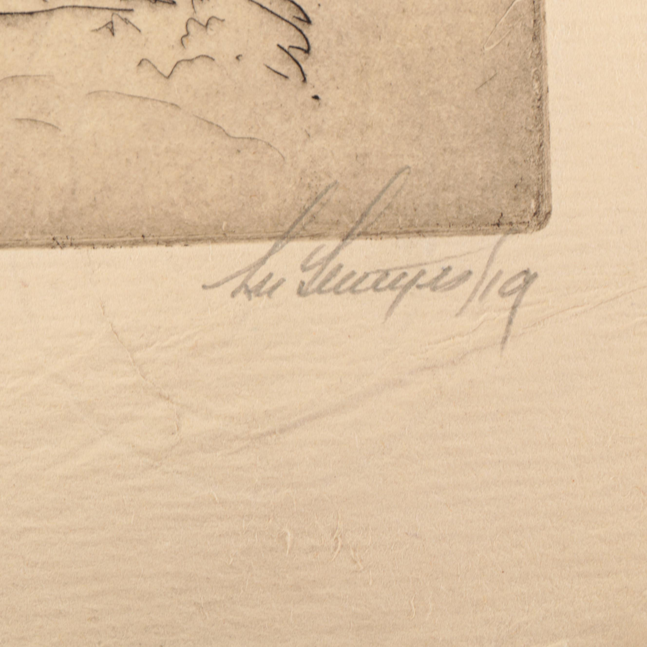 Lee Sturges Mountain Landscape Etchings, Circa 1930 | EBTH