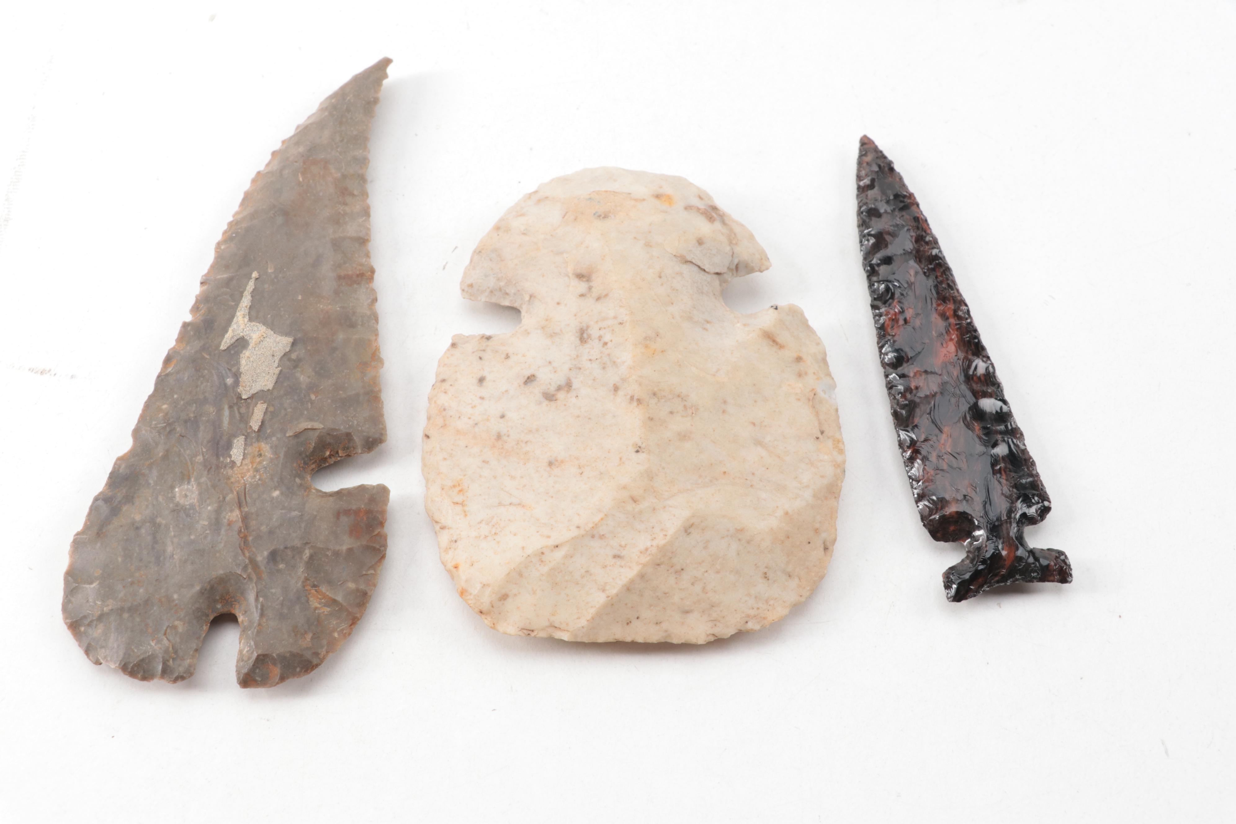 North American Notched Stone Projectile Points and Other Stone Tools | EBTH