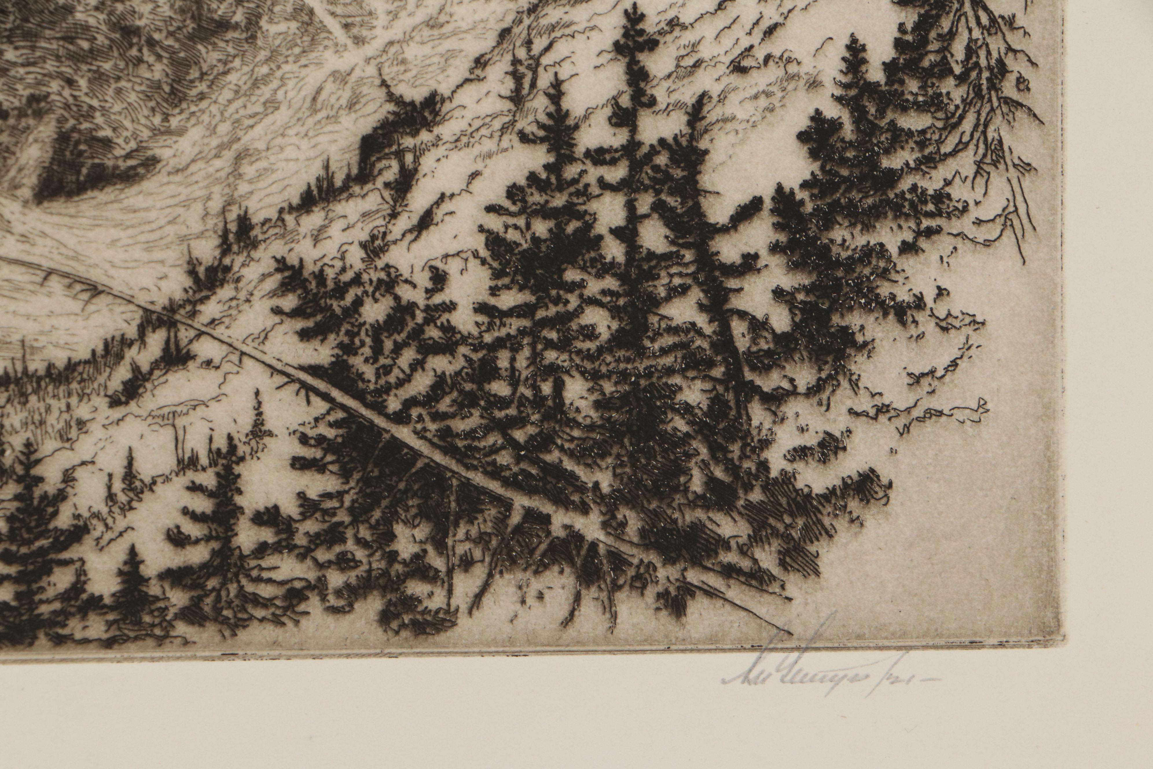 Lee Sturges Etchings Including "Grinnell Glacier," 1921 | EBTH