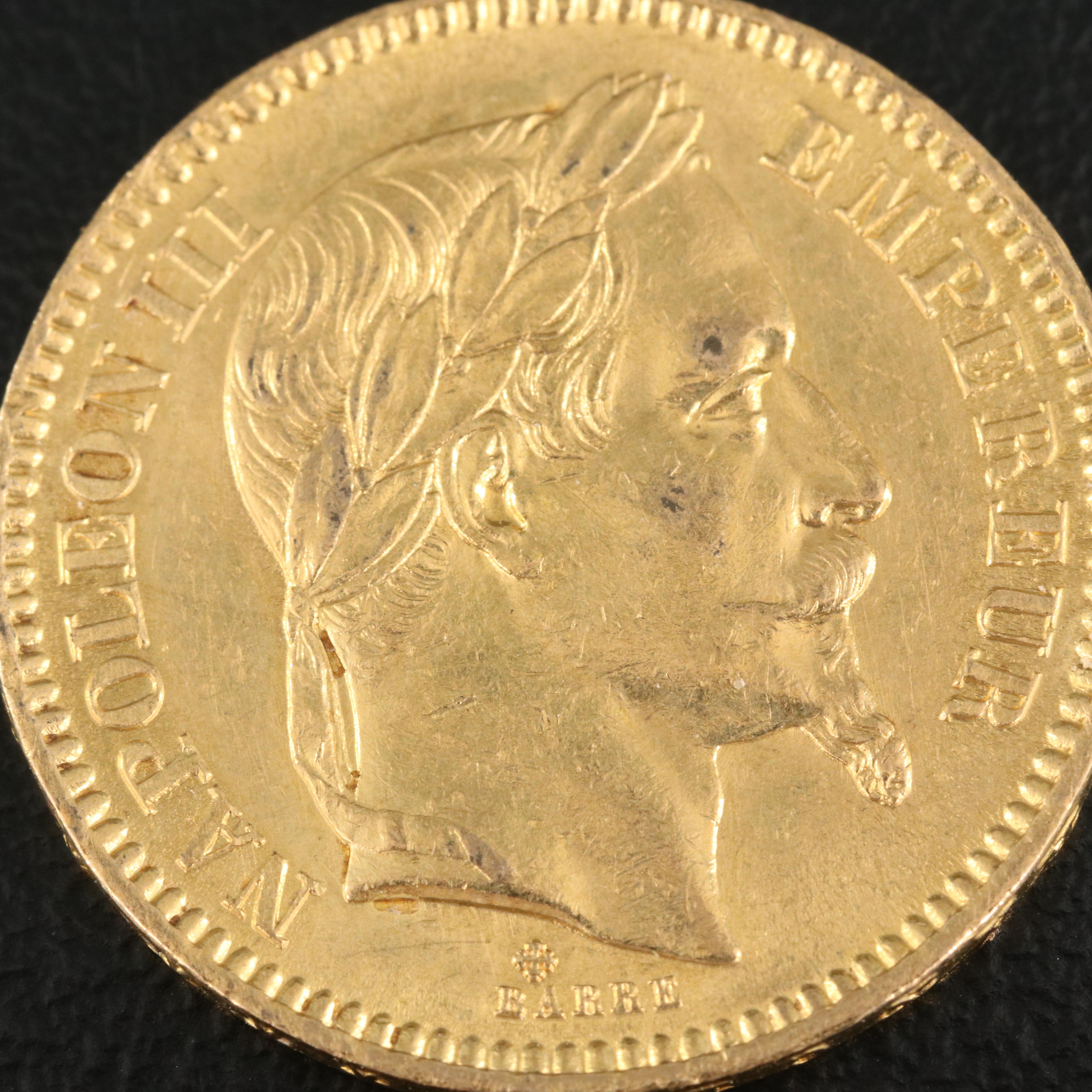 1864 BB France Twenty Francs Gold Coin | EBTH