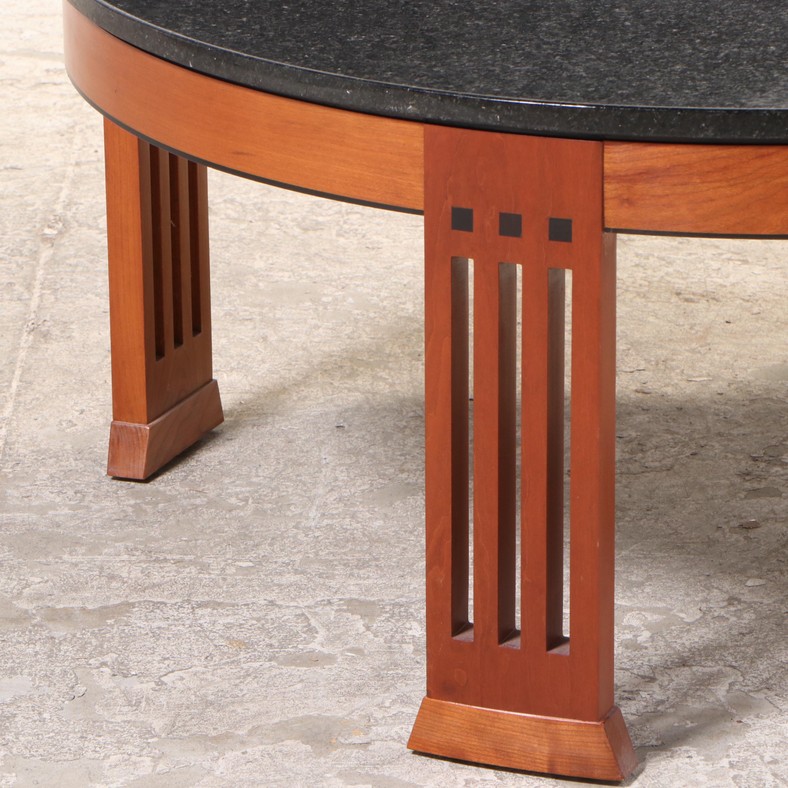 Stickley "21st Century Collection" Cherrywood and Granite Top Coffee ...