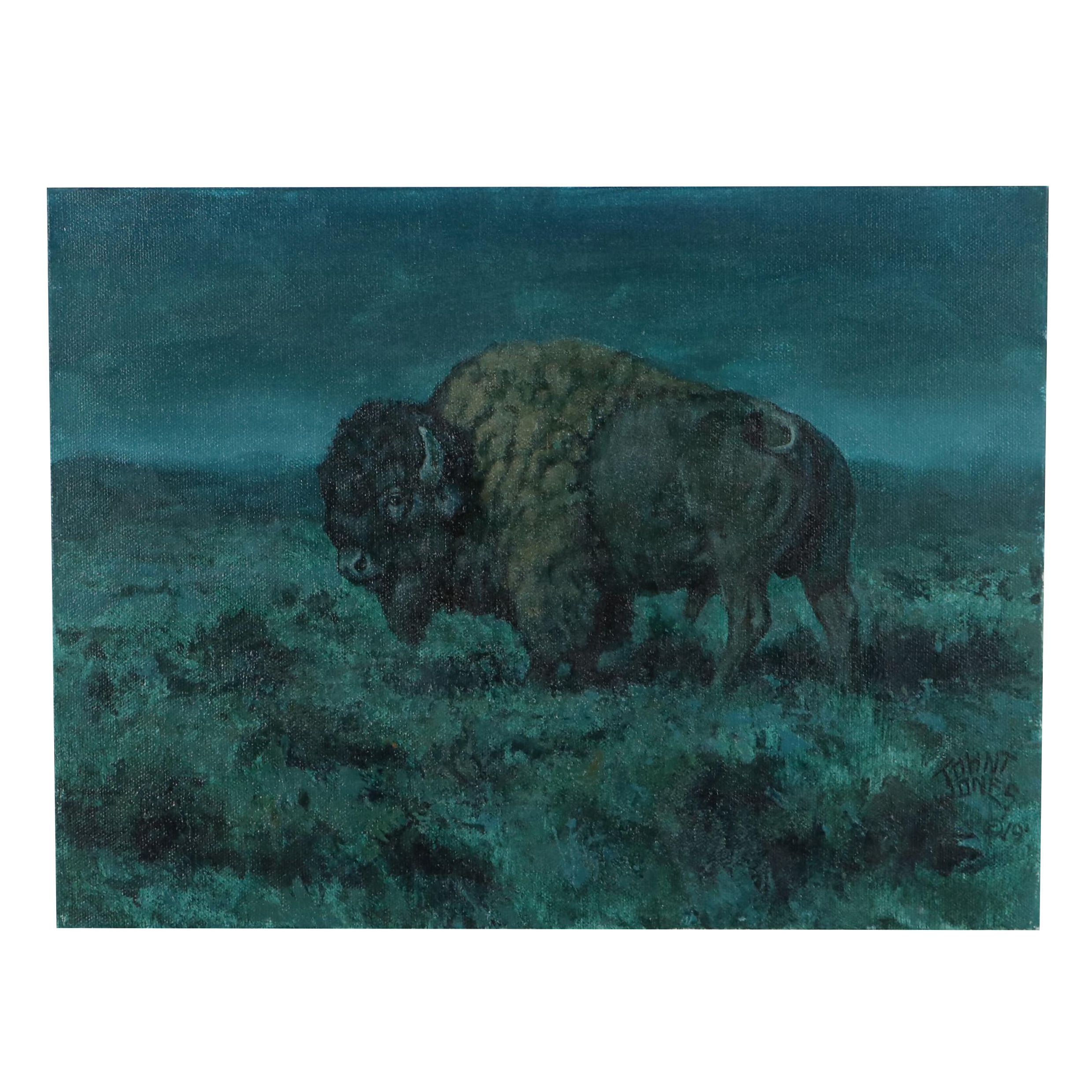 John Jones Oil Painting of Buffalo, 2019 | EBTH