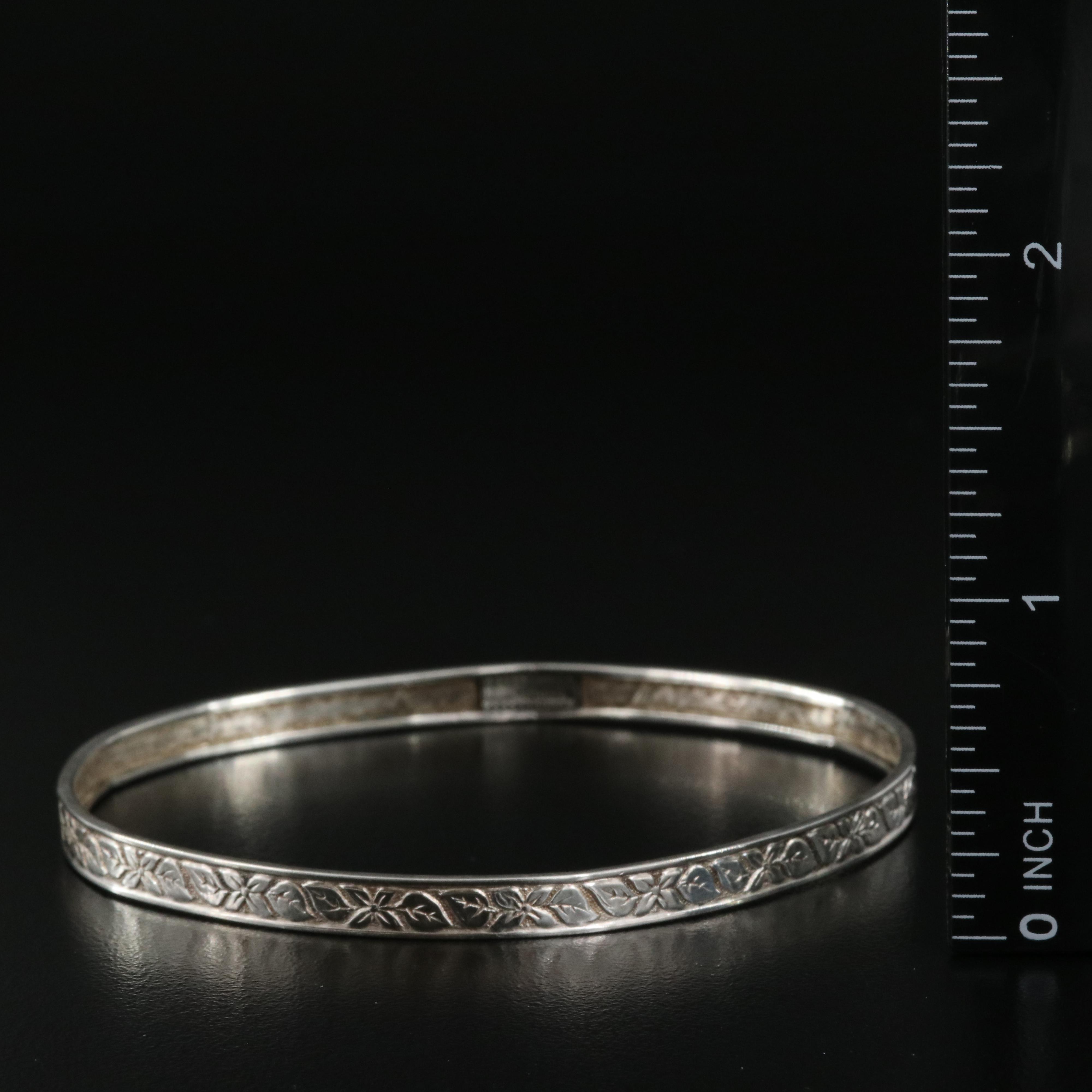 Sterling Stacking Bangles Including Mexican | EBTH