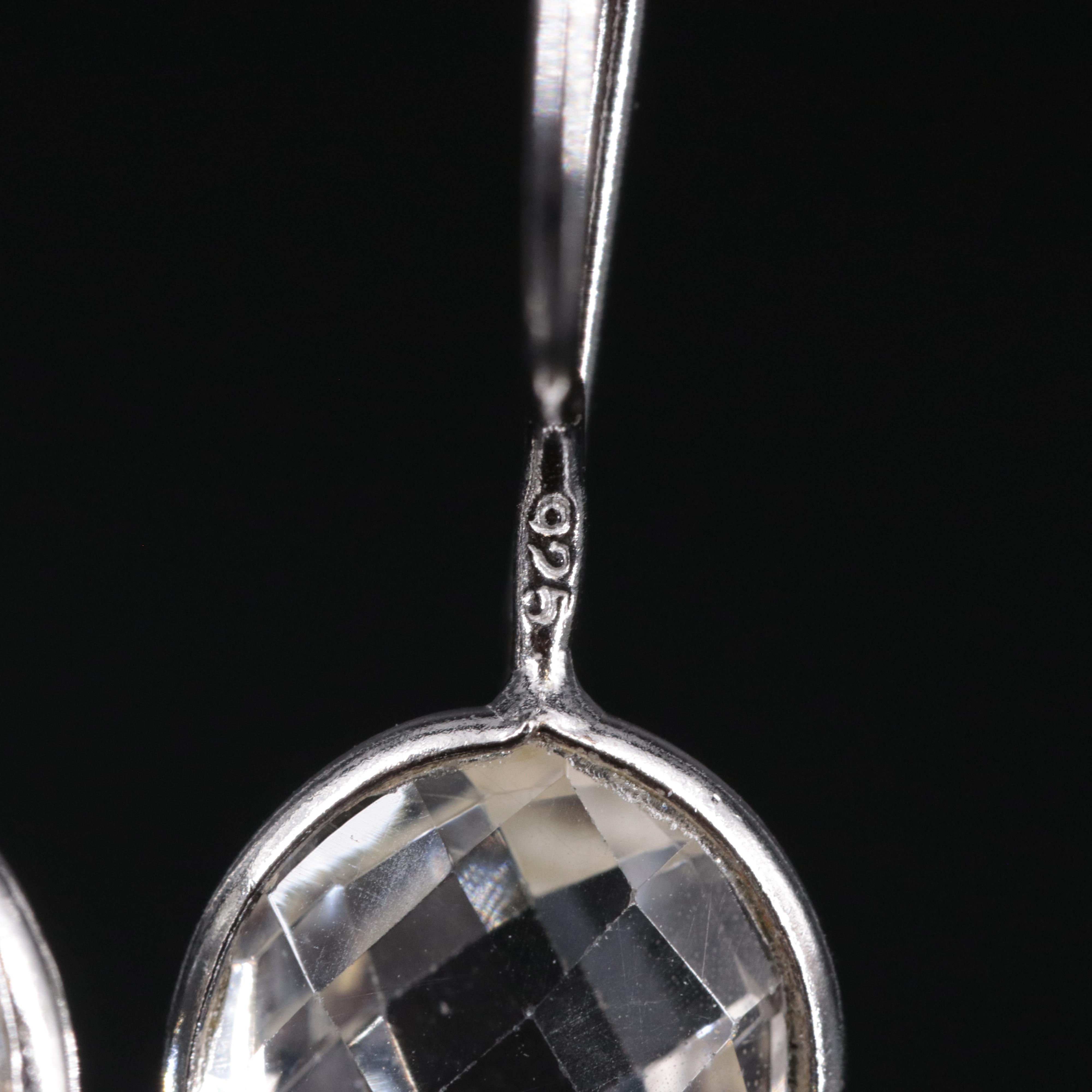 Sterling Silver Topaz Earrings | EBTH