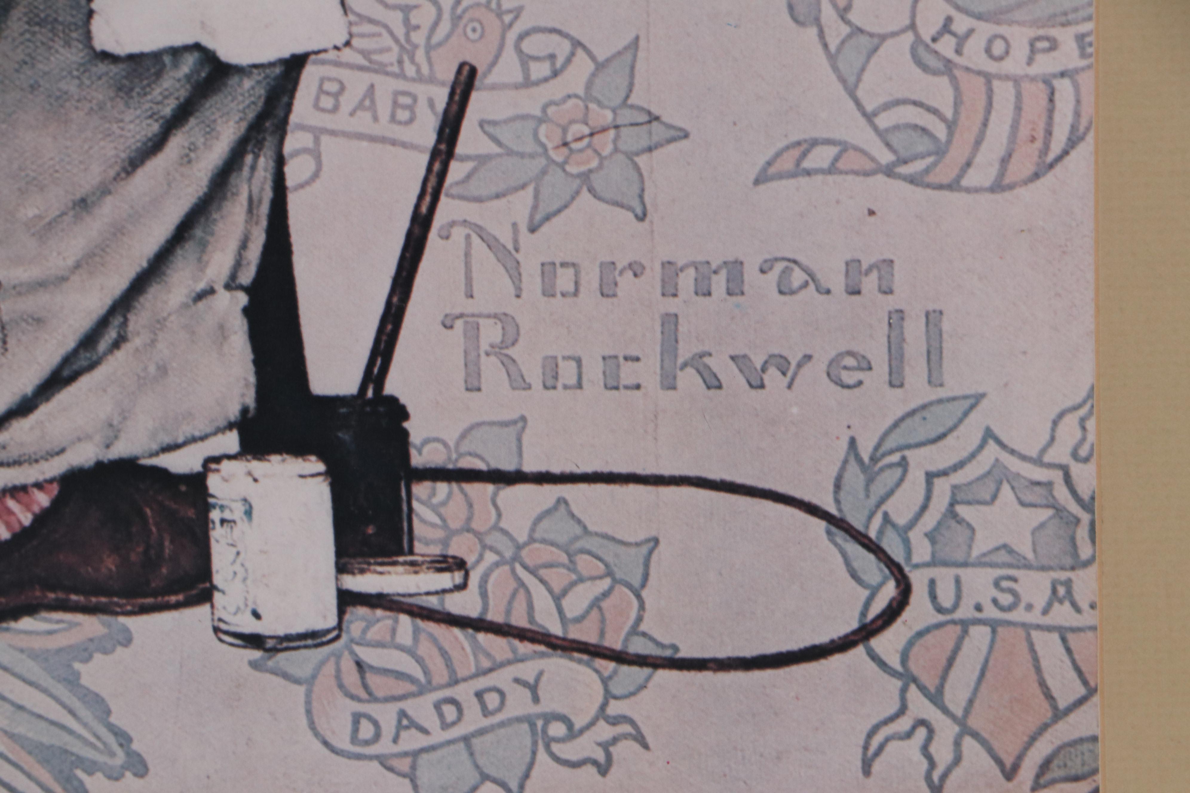 Offset Lithograph After Norman Rockwell "The Tattoo Artist" | EBTH