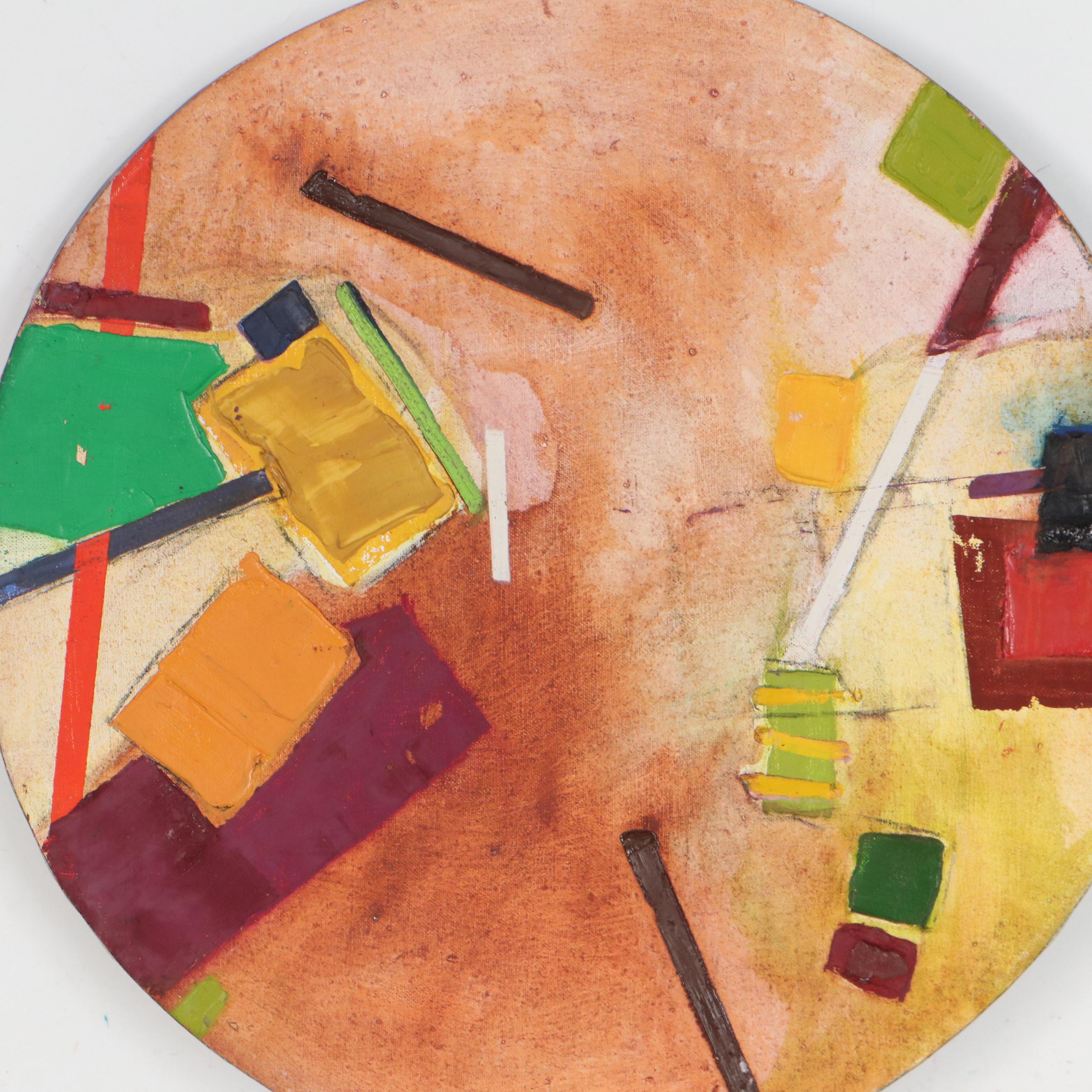 Walter Sorge Abstract Oil Painting "Tug of War" | EBTH