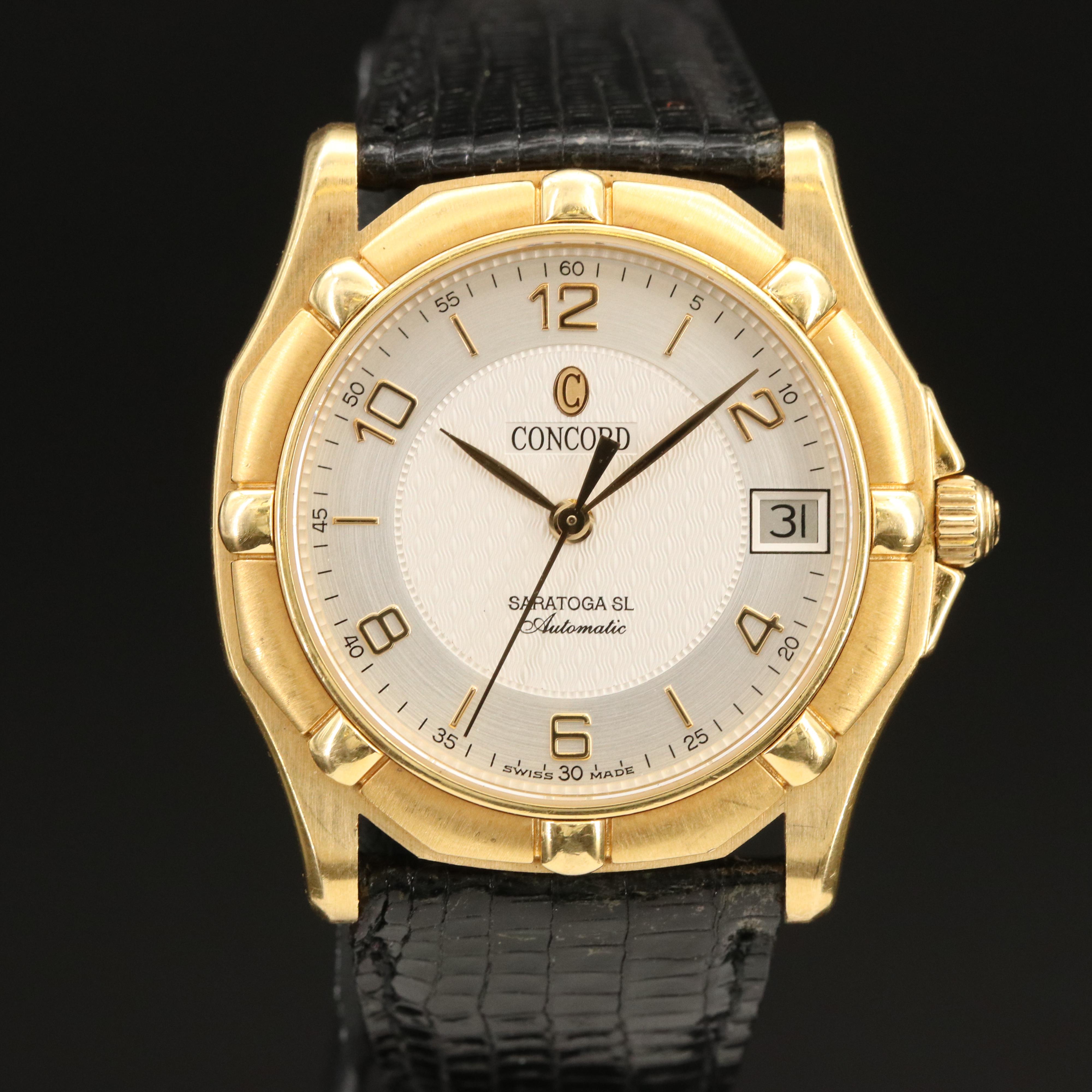 18K Concord Saratoga SL Automatic Calendar Wristwatch | EBTH