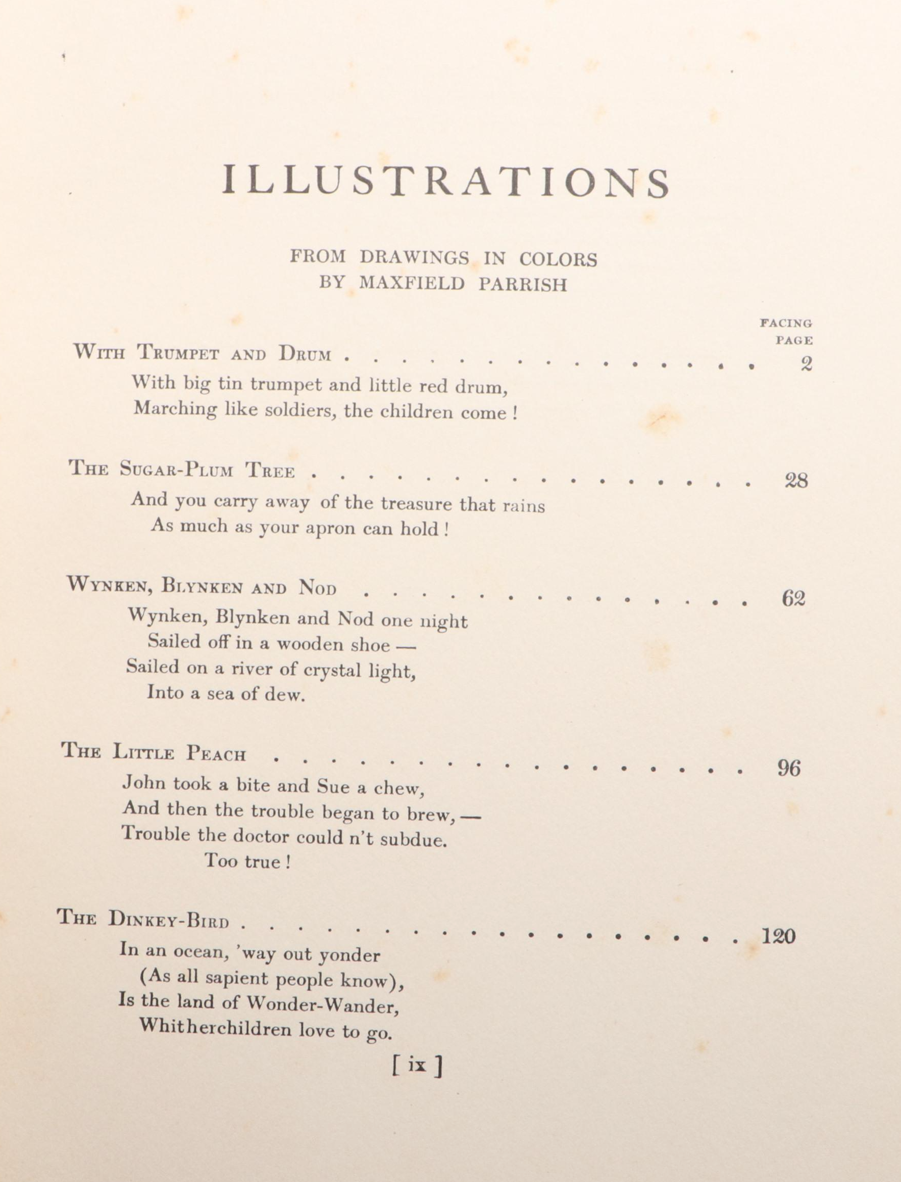 Maxfield Parrish Illustrated "Poems of Childhood" and "The Arabian ...