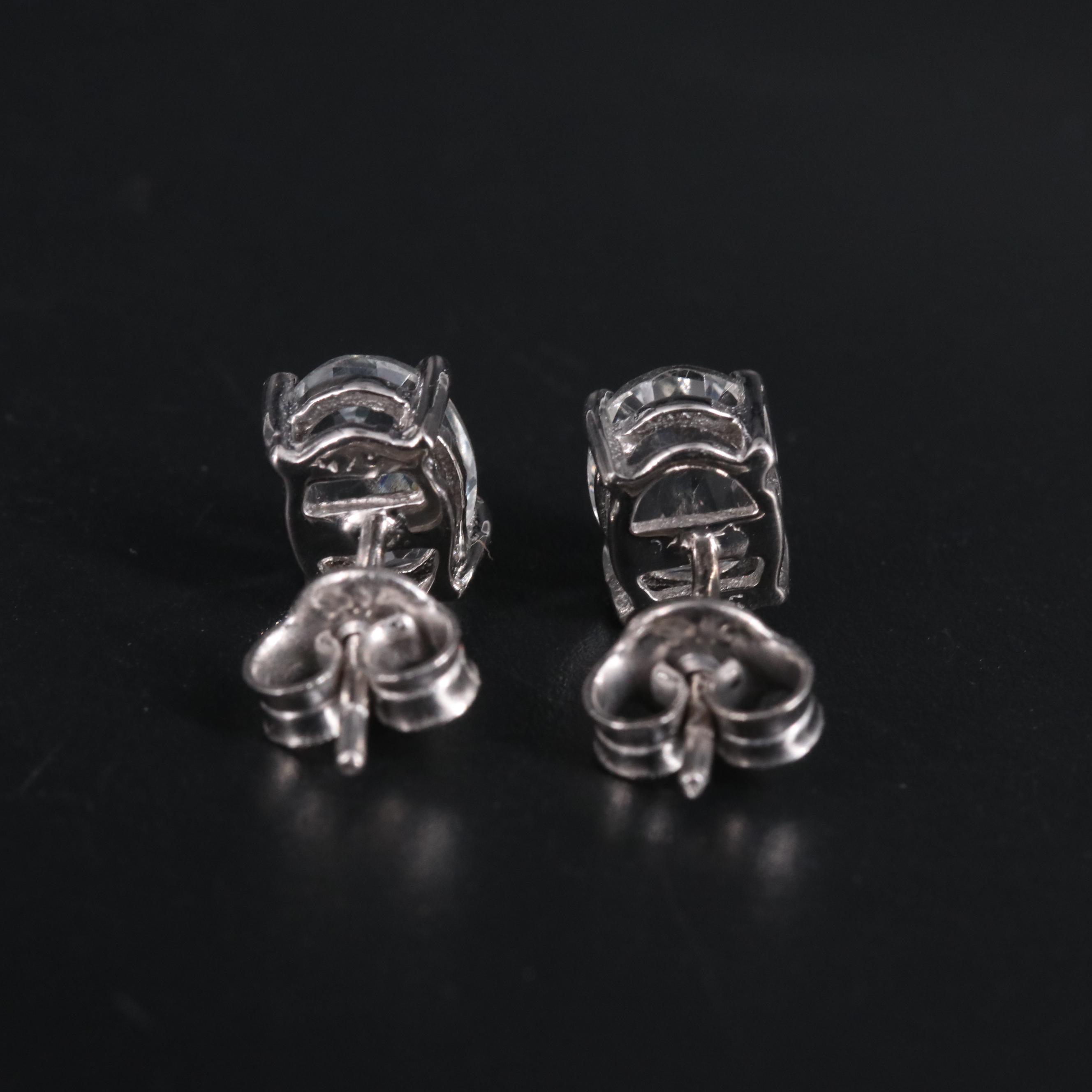 Sterling Gemstone Stud Earrings | EBTH