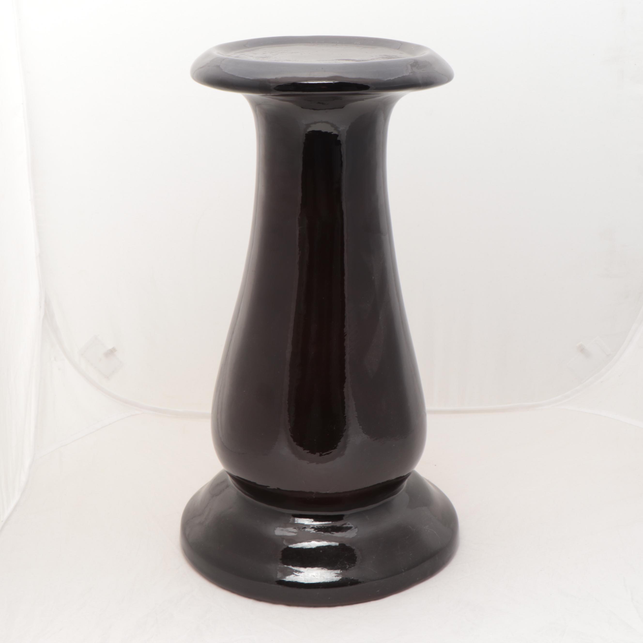 Adrian Art Pottery Hand-Painted Earthenware Jardinière and Stand | EBTH